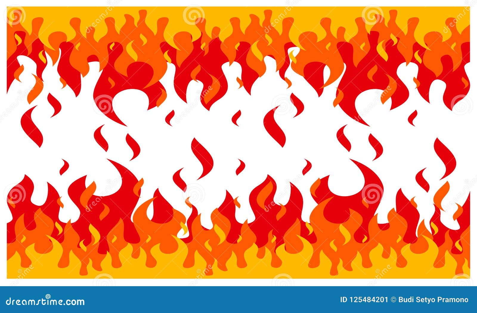 Fire Flame Background. Fire Banner. Vector Illustration. Stock ...