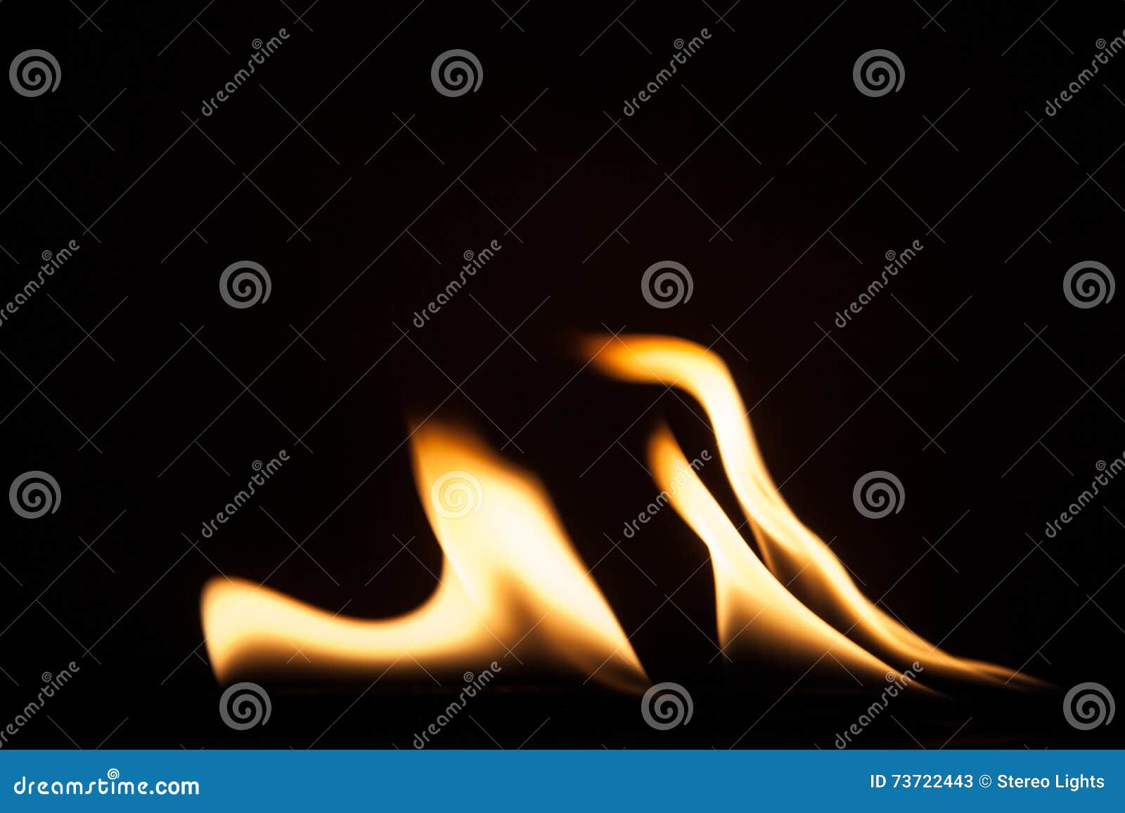Texture Of Burn Fire. Flames On Isolated Black Background. Texture For ...