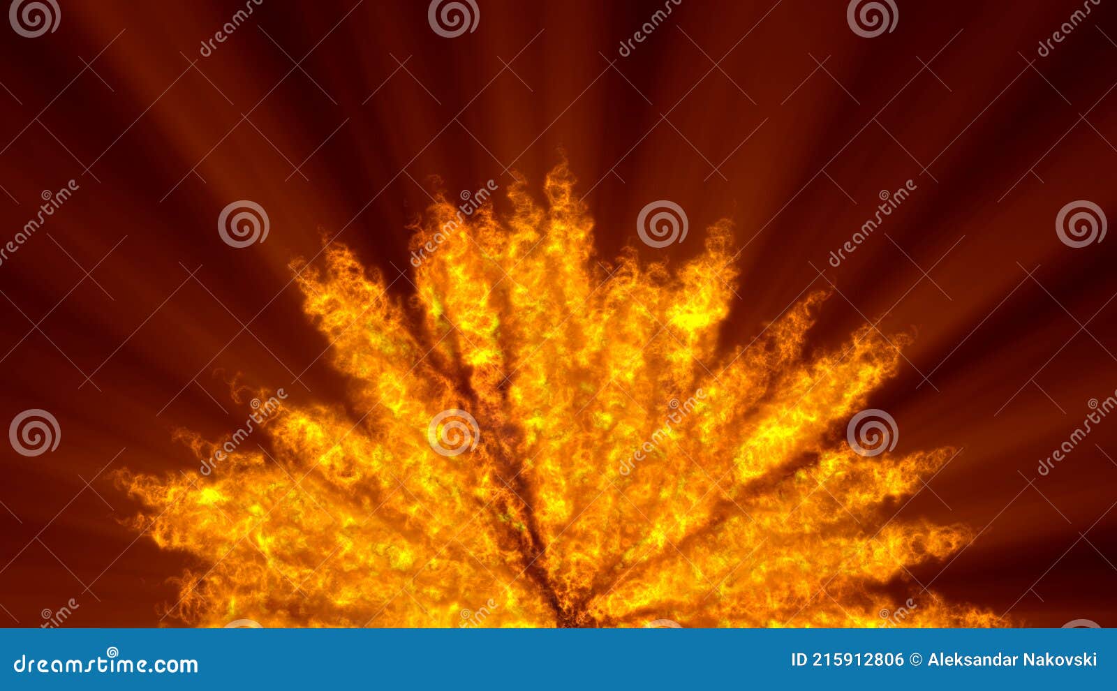 Fire Flame Ball Explosion in Space, Illustration Stock Illustration ...