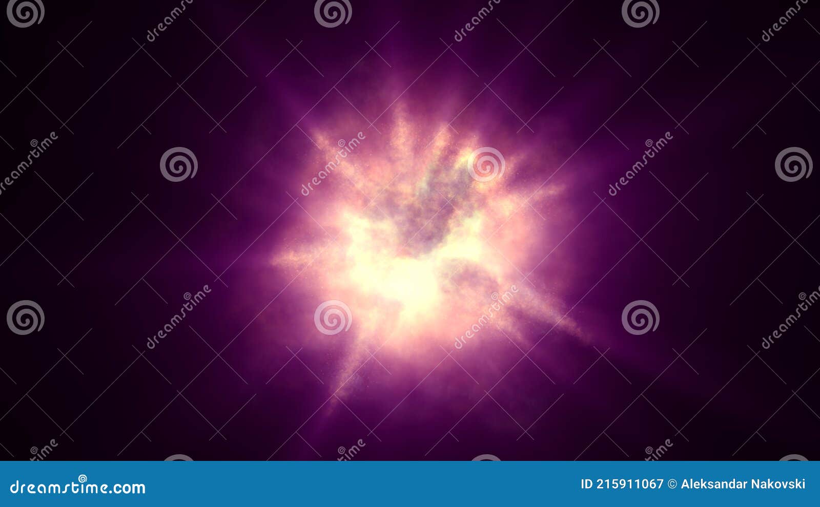 Fire Flame Ball Explosion in Space, Illustration Stock Image - Image of ...