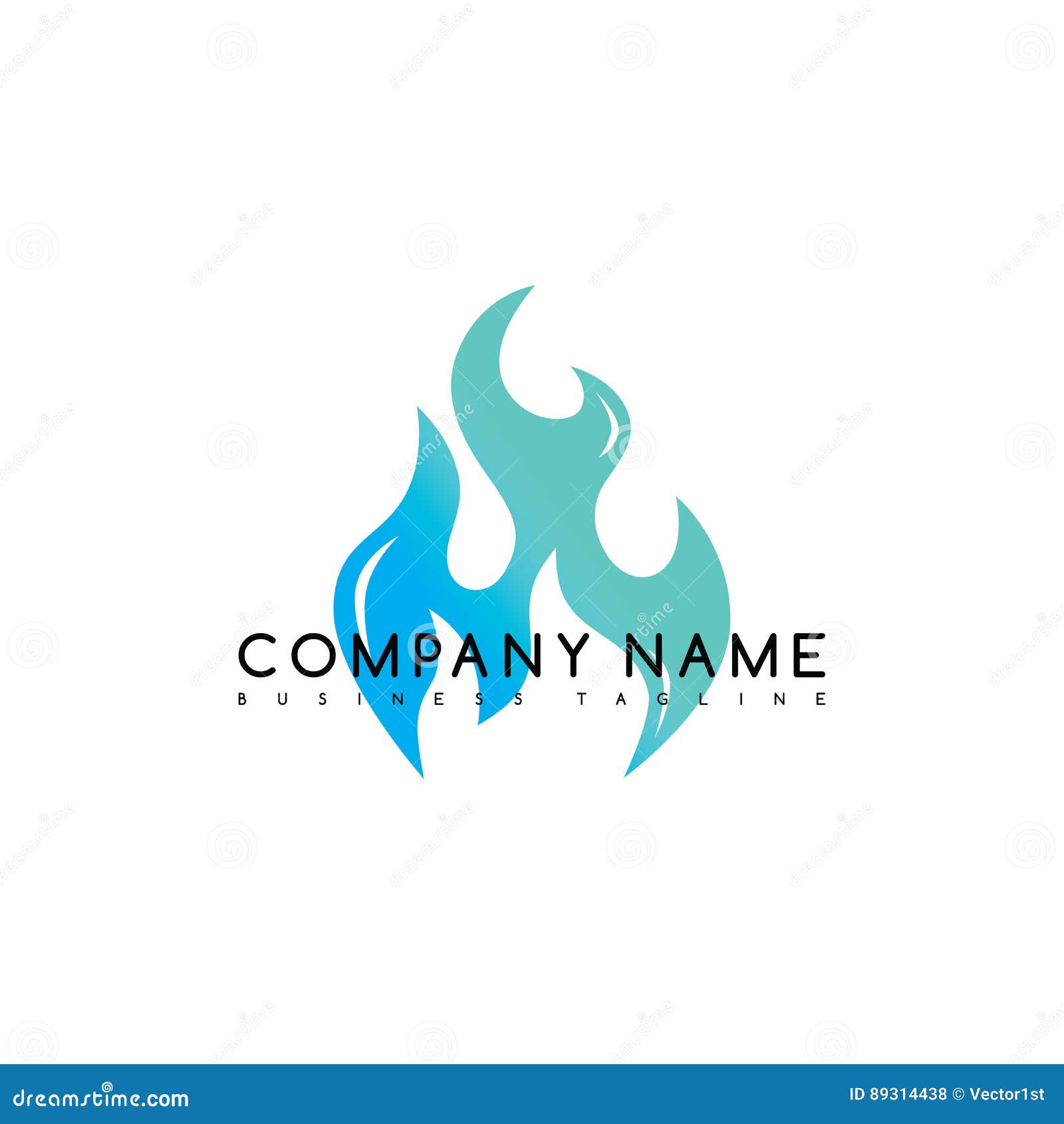 Burn Logo. Vector Creative Logo Of A Flare In Dark Background With ...