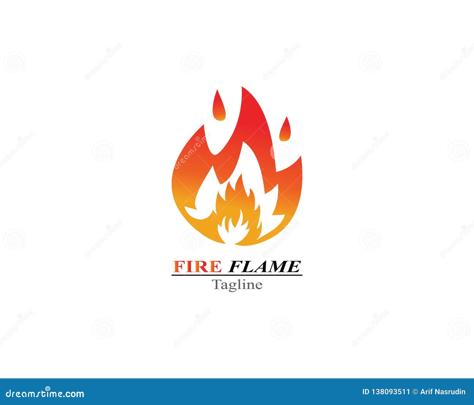 Burn Logo. Vector Creative Logo Of A Flare In Dark Background With ...