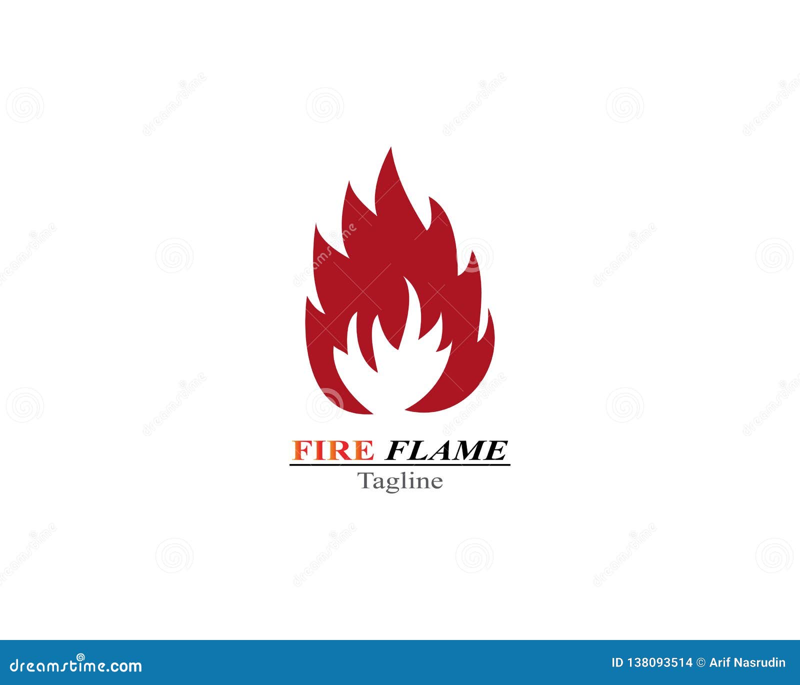 Burn Logo. Vector Creative Logo Of A Flare In Dark Background With ...