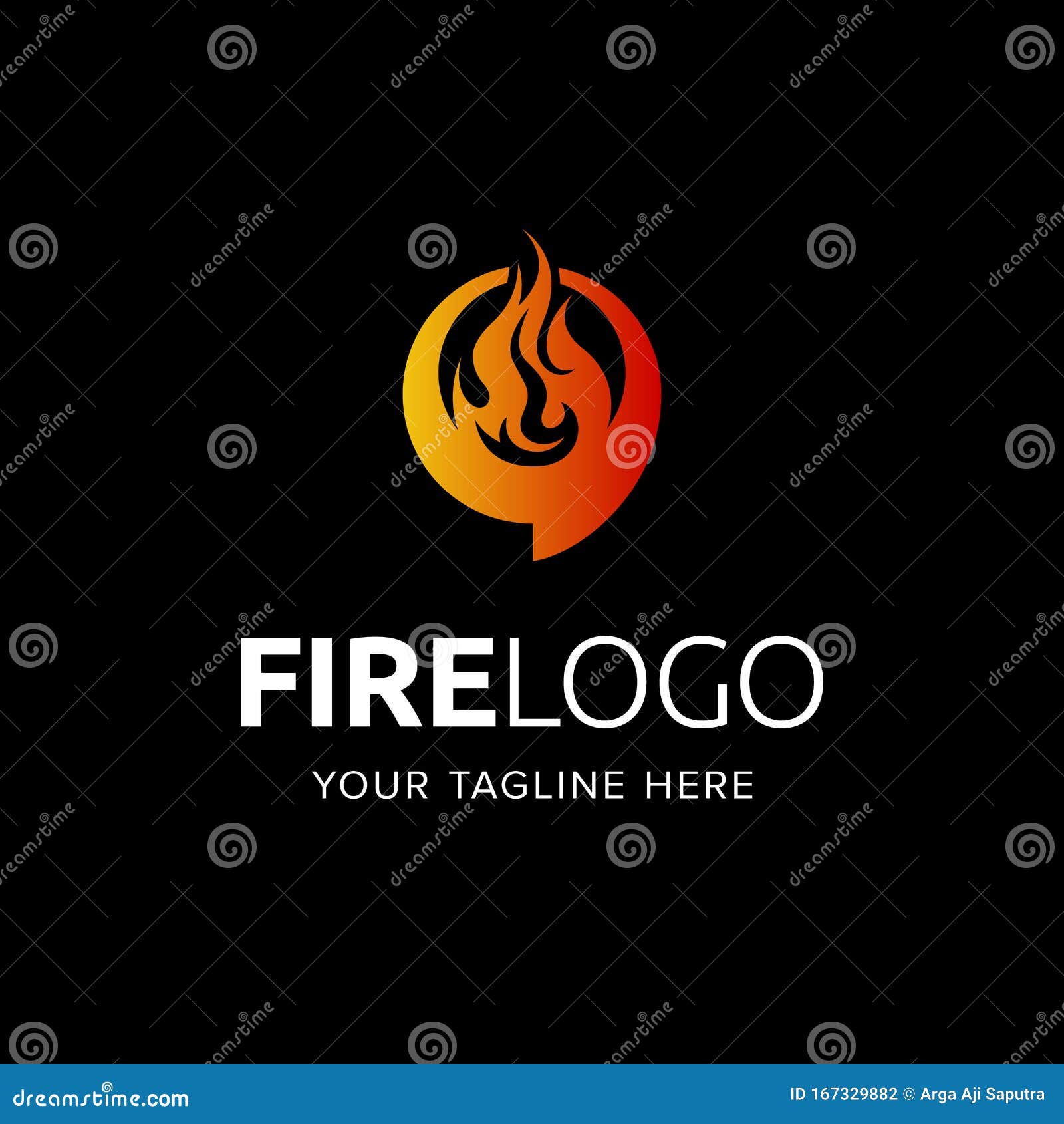 Fire Flame Burn Logo Vector Inspiration Stock Vector - Illustration of ...