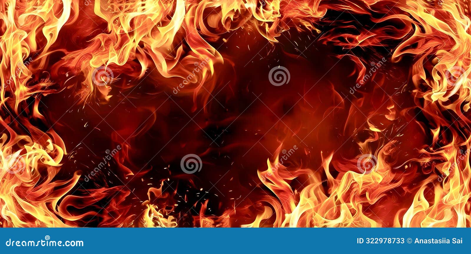 Fire Flame Burning Background Stock Illustration - Illustration of burn ...