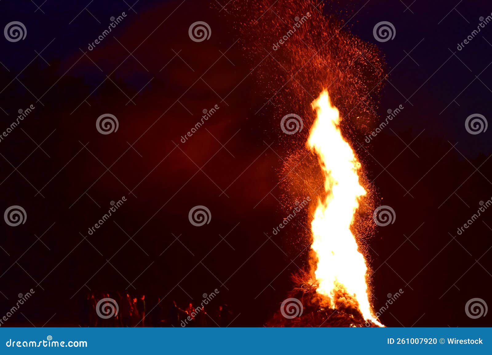 Fire Flame Burning in the Dark, Perfect for Wallpapers and Backgrounds ...