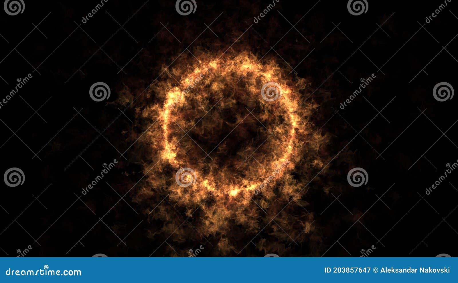 Fire Flame Circle Abstract Background Stock Illustration - Illustration ...