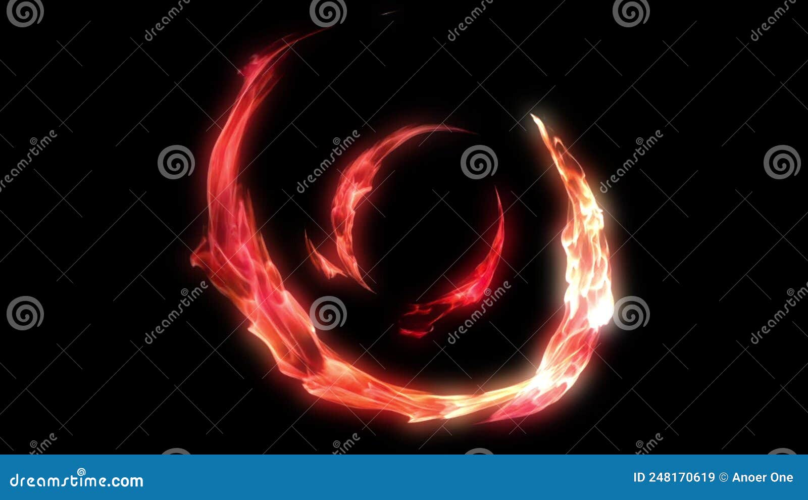 Fire Flame Circle Effect Animation Stock Video - Video of campfire ...