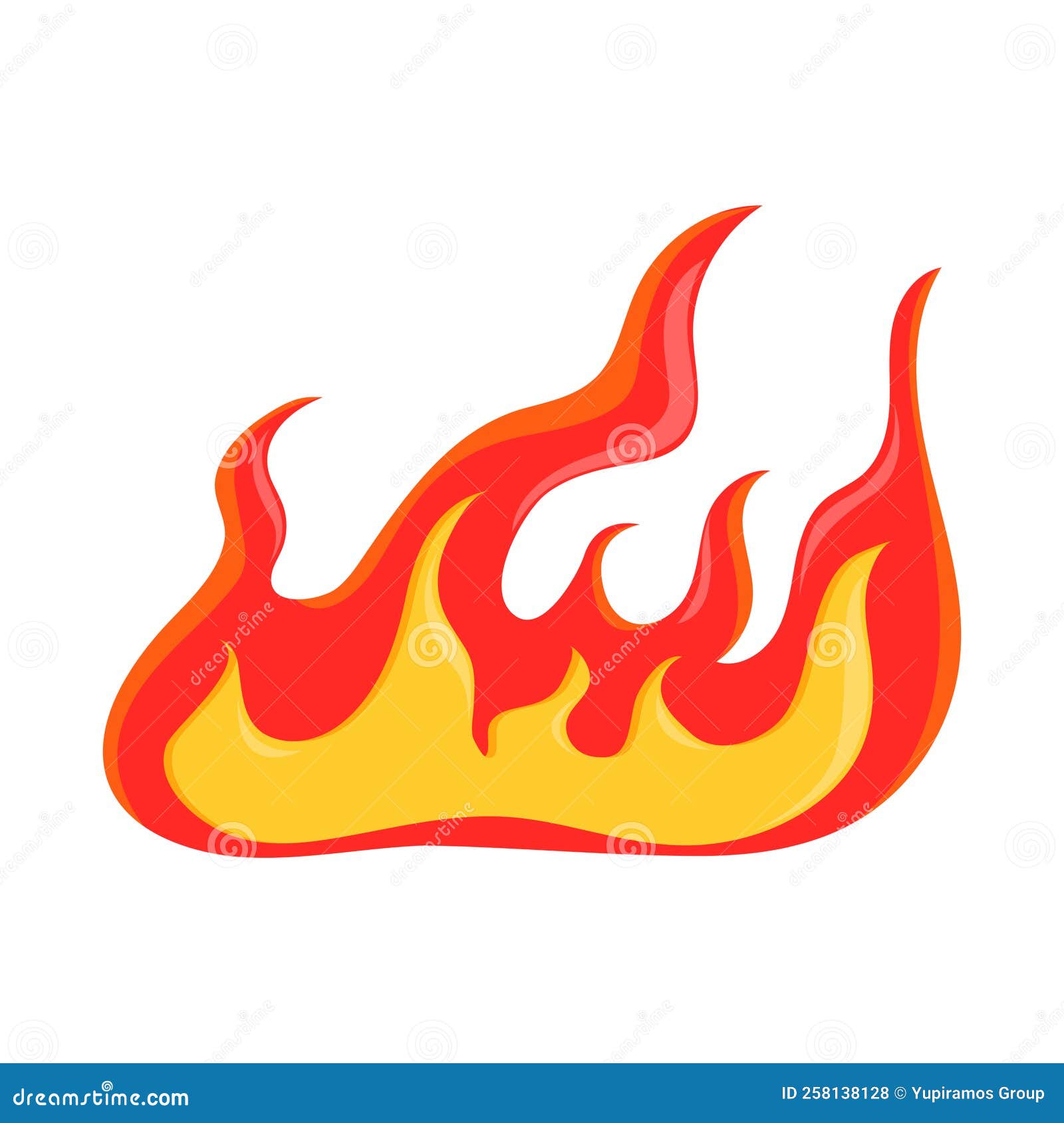 Fire flame design stock vector. Illustration of effect - 258138128