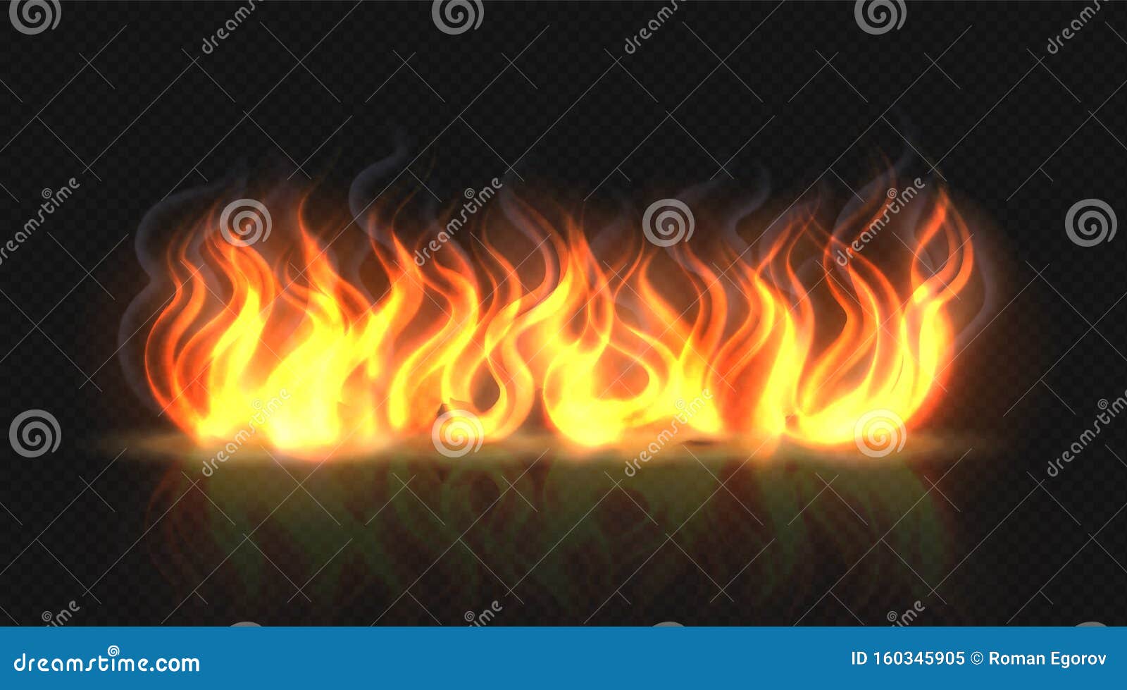Fire Flame Effect with Smoke. Horizontal Reflection Smoke and Sparks ... Fire Flame Effect with Smoke. Horizontal Reflection Smoke and Sparks ...