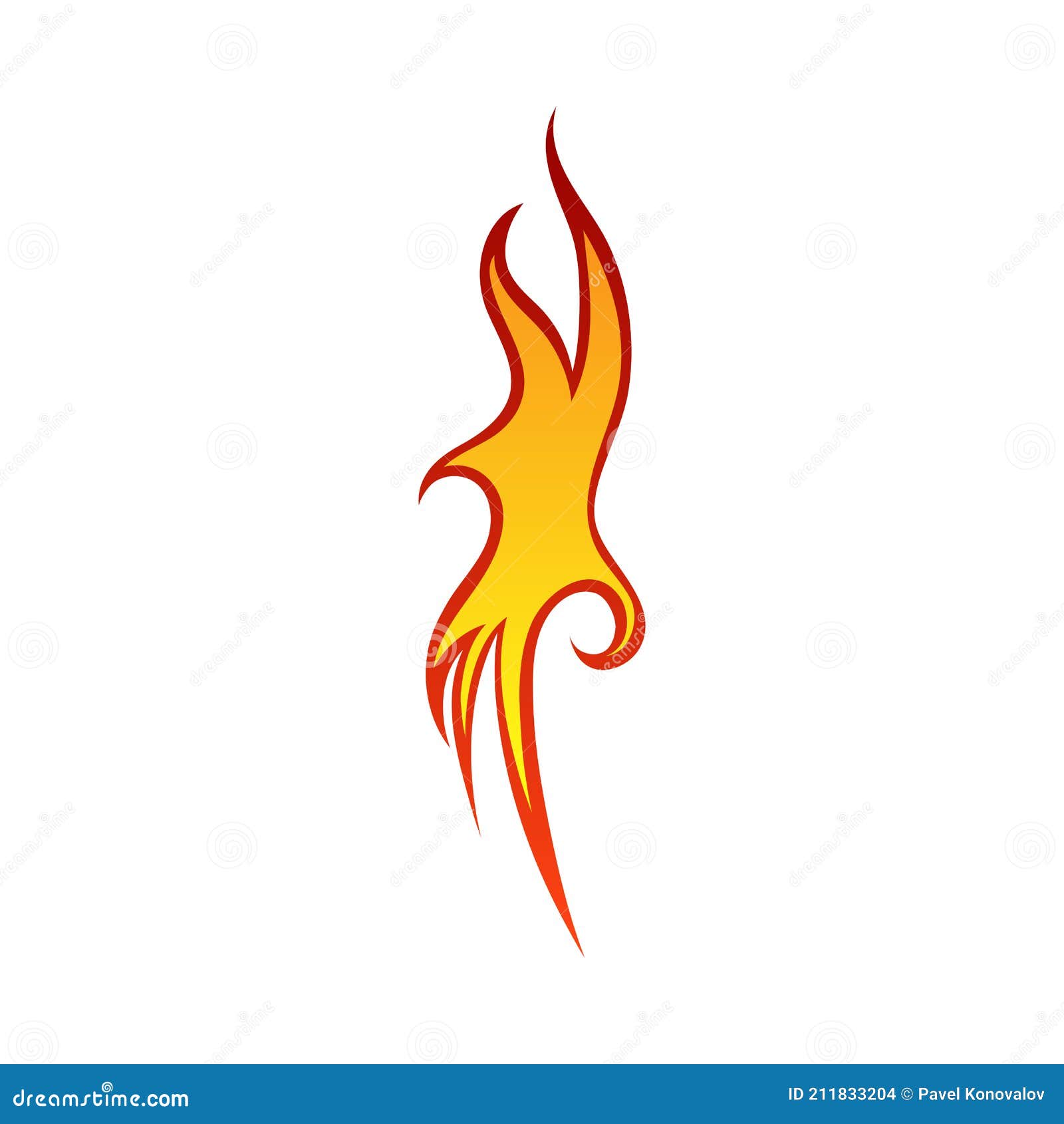 Fire Flame Element stock vector. Illustration of poster - 211833204