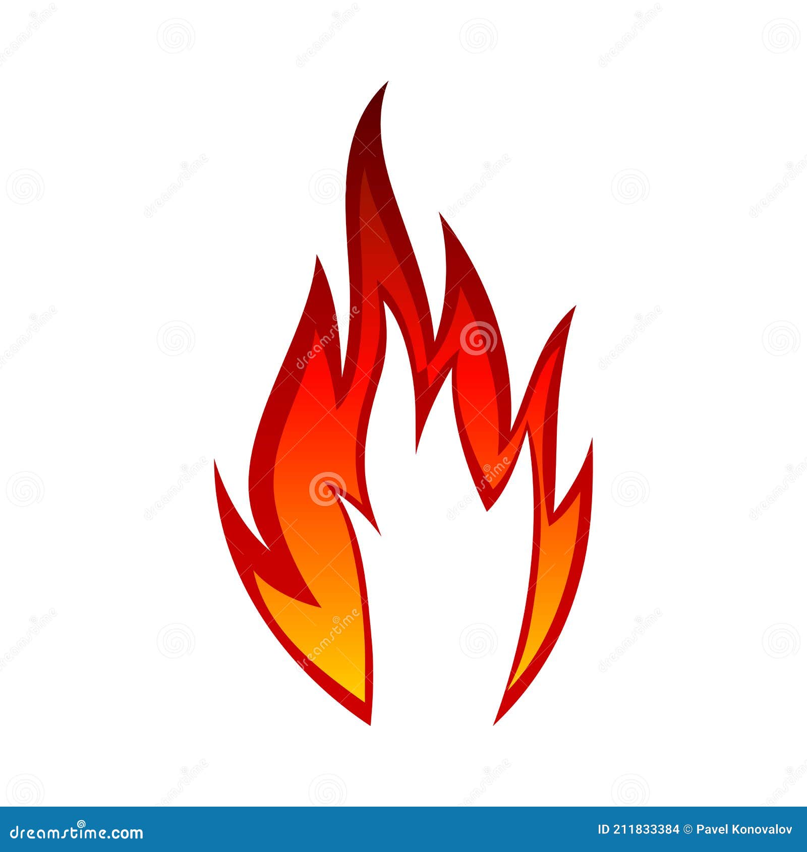 Fire Flame Element stock vector. Illustration of flame - 211833384