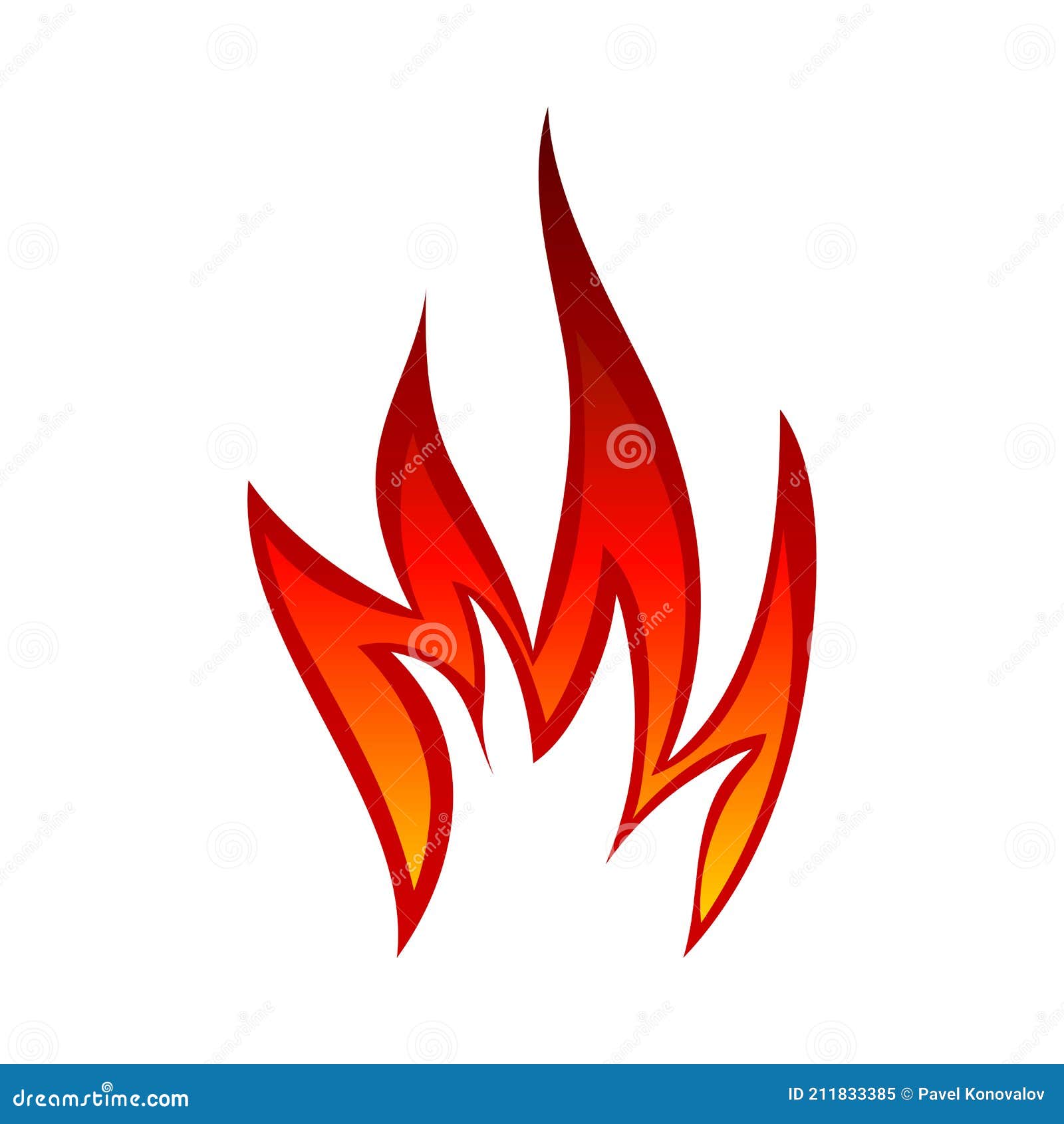 Fire Flame Element stock vector. Illustration of sign - 211833385