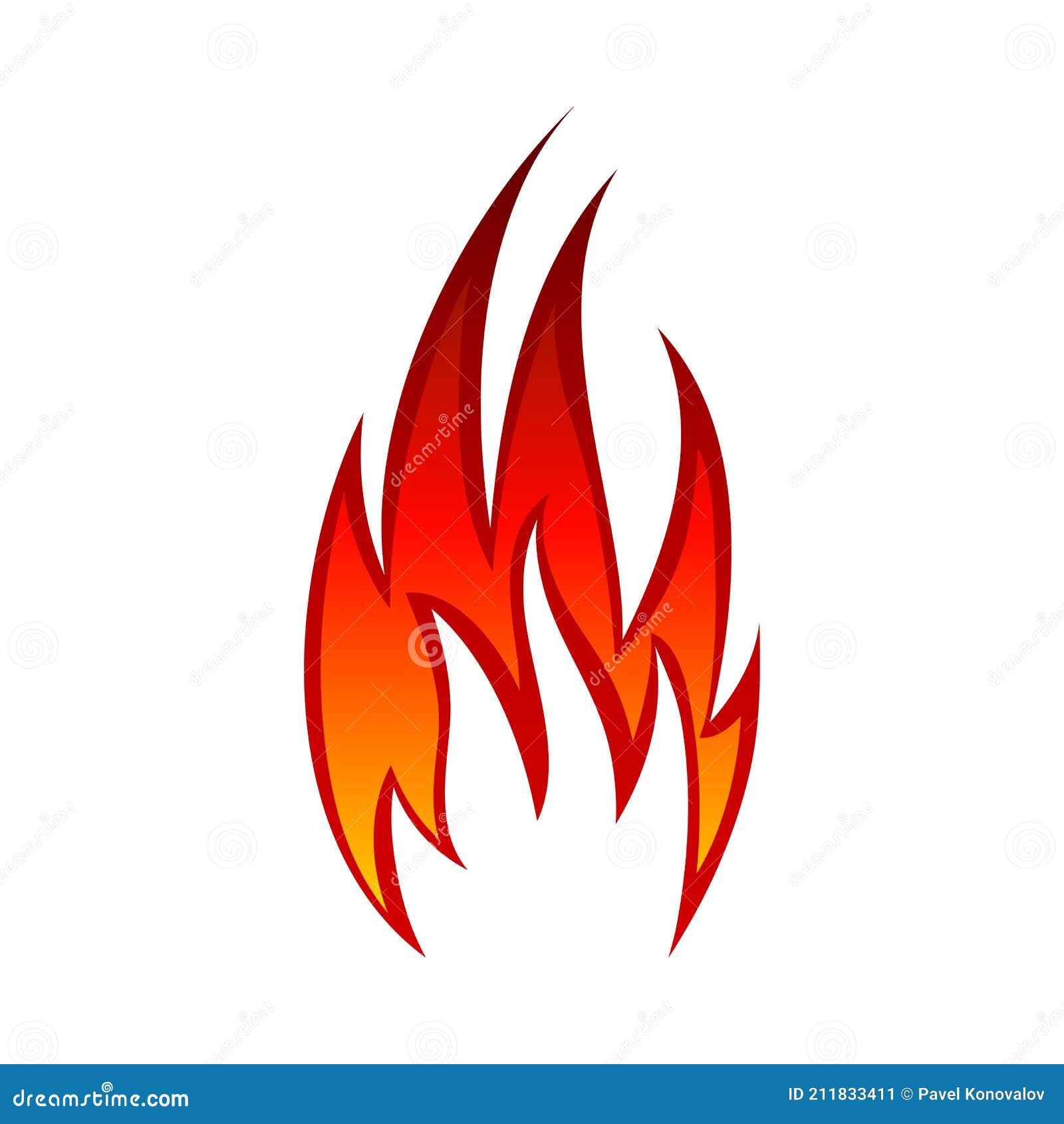 Fire Flame Element stock vector. Illustration of ignite - 211833411