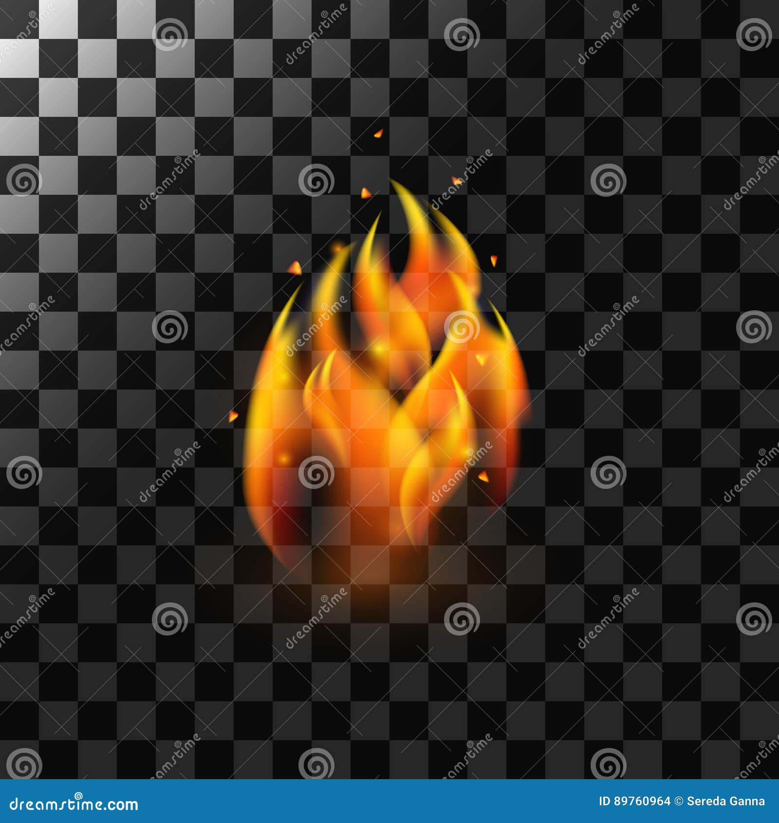 Fire Flame Element stock vector. Illustration of orange - 89760964