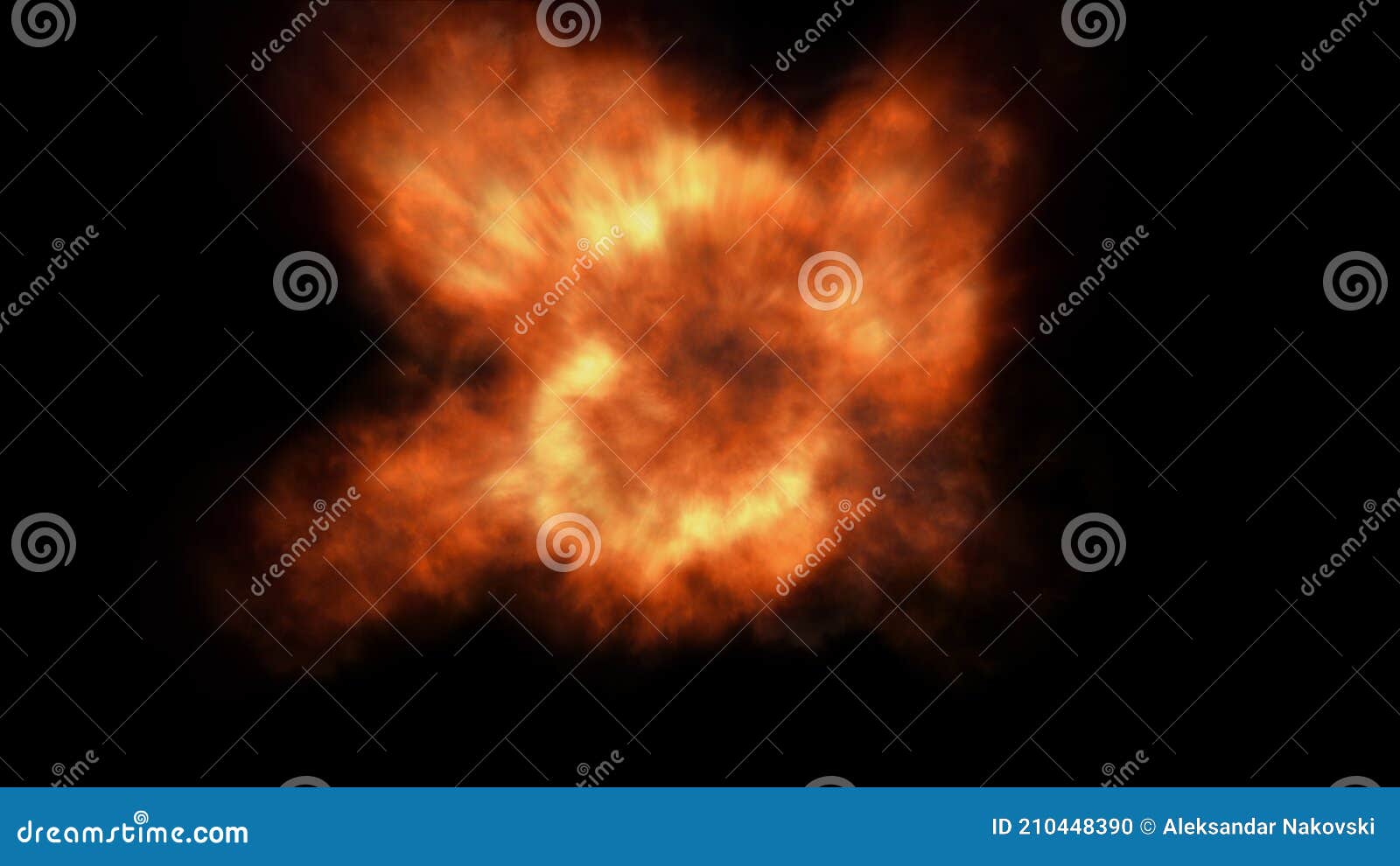 Fire Flame Explosion in Space Stock Illustration - Illustration of ...