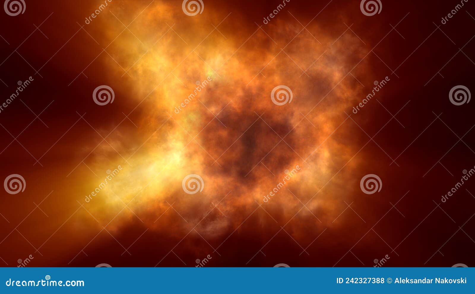Fire Flame Explosion in Space Stock Illustration - Illustration of glow ...
