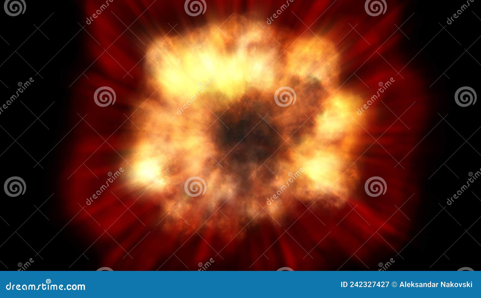 Fire Flame Explosion in Space Stock Illustration - Illustration of ...