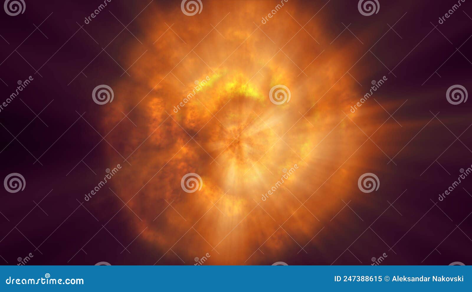 Fire Flame Explosion in Space Stock Illustration - Illustration of ...