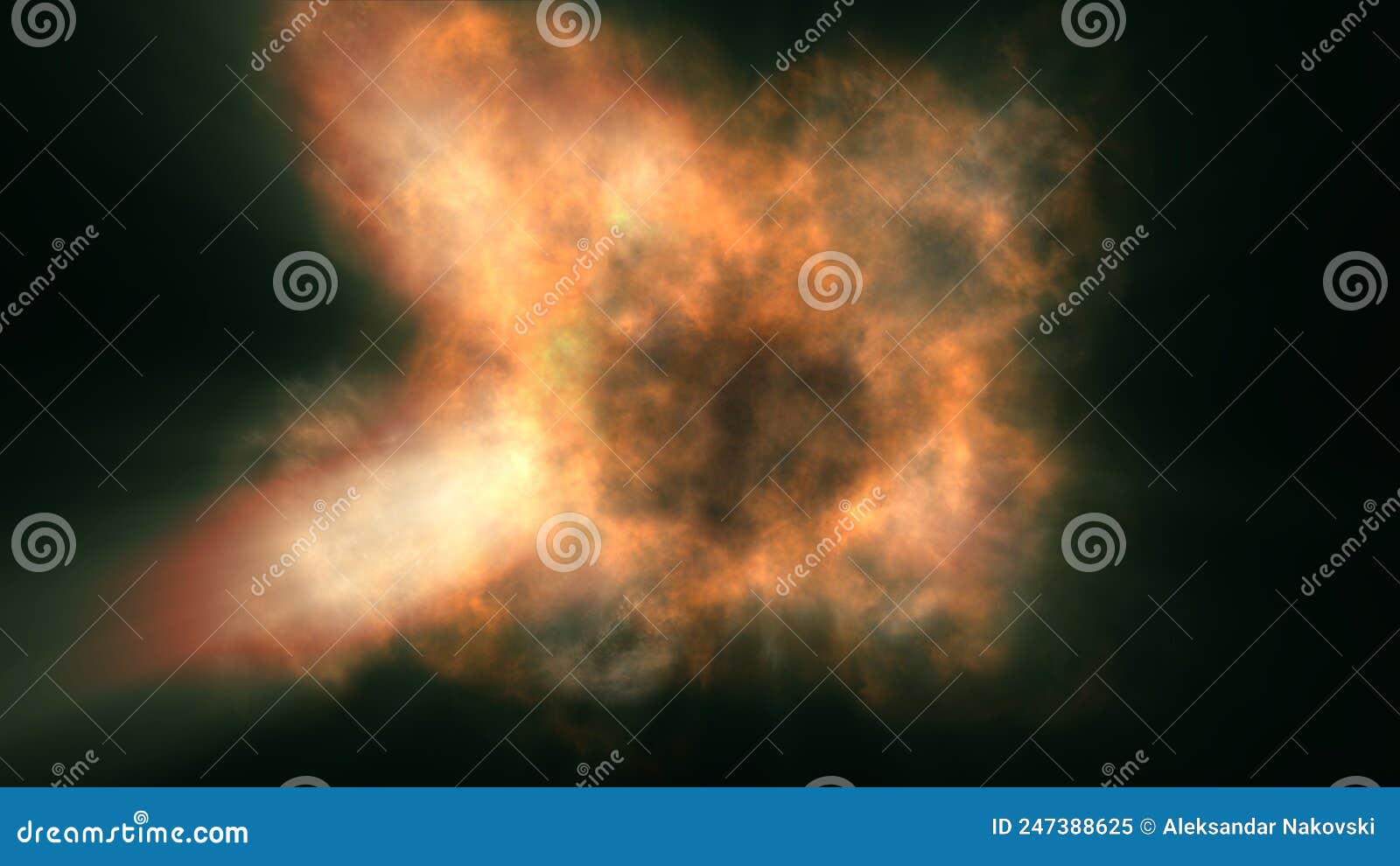 Fire Flame Explosion in Space Stock Illustration - Illustration of ...