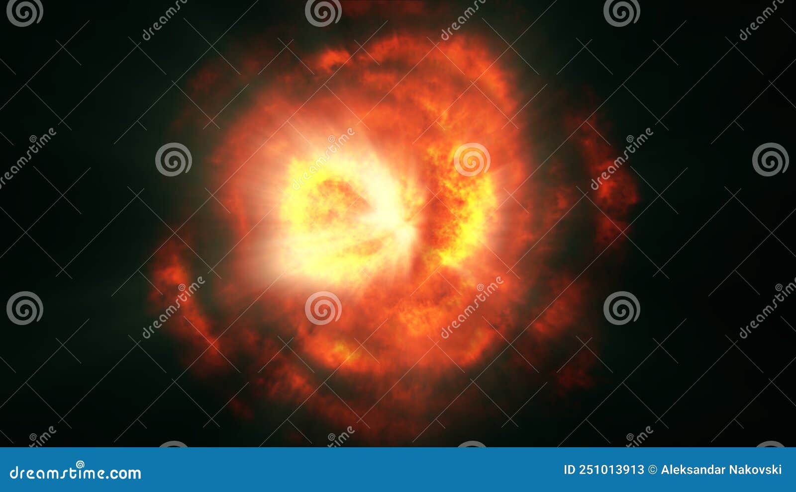 Fire Flame Explosion in Space Stock Illustration - Illustration of ...