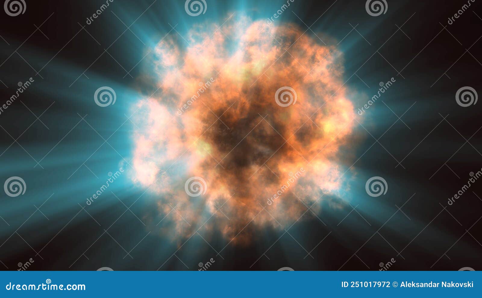 Fire Flame Explosion in Space Stock Illustration - Illustration of ...