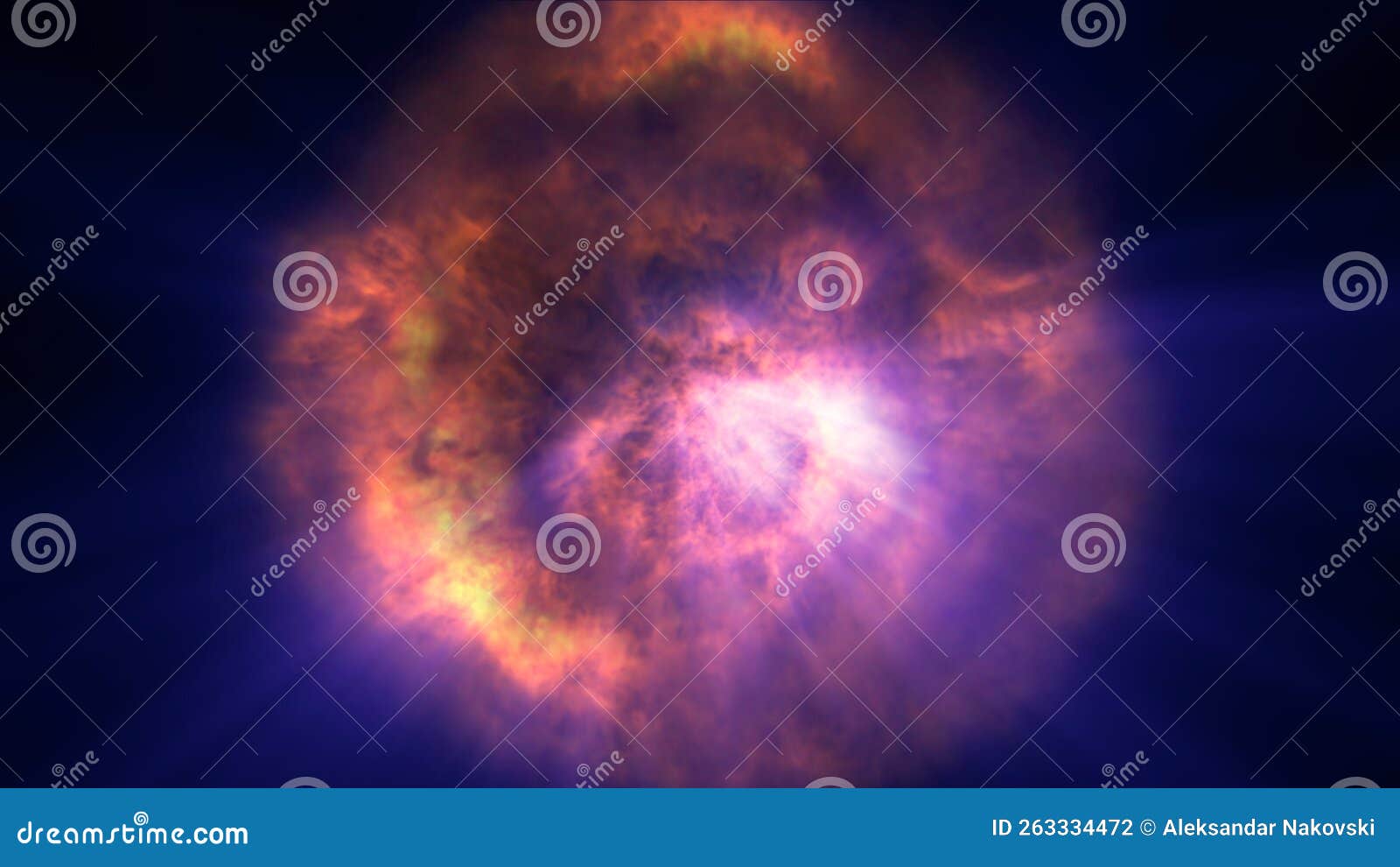 Fire Flame Explosion in Space Stock Illustration - Illustration of bomb ...