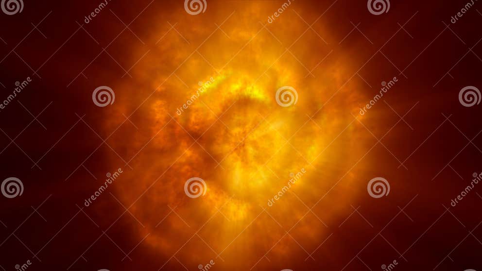 Fire Flame Explosion in Space Stock Illustration - Illustration of hell ...