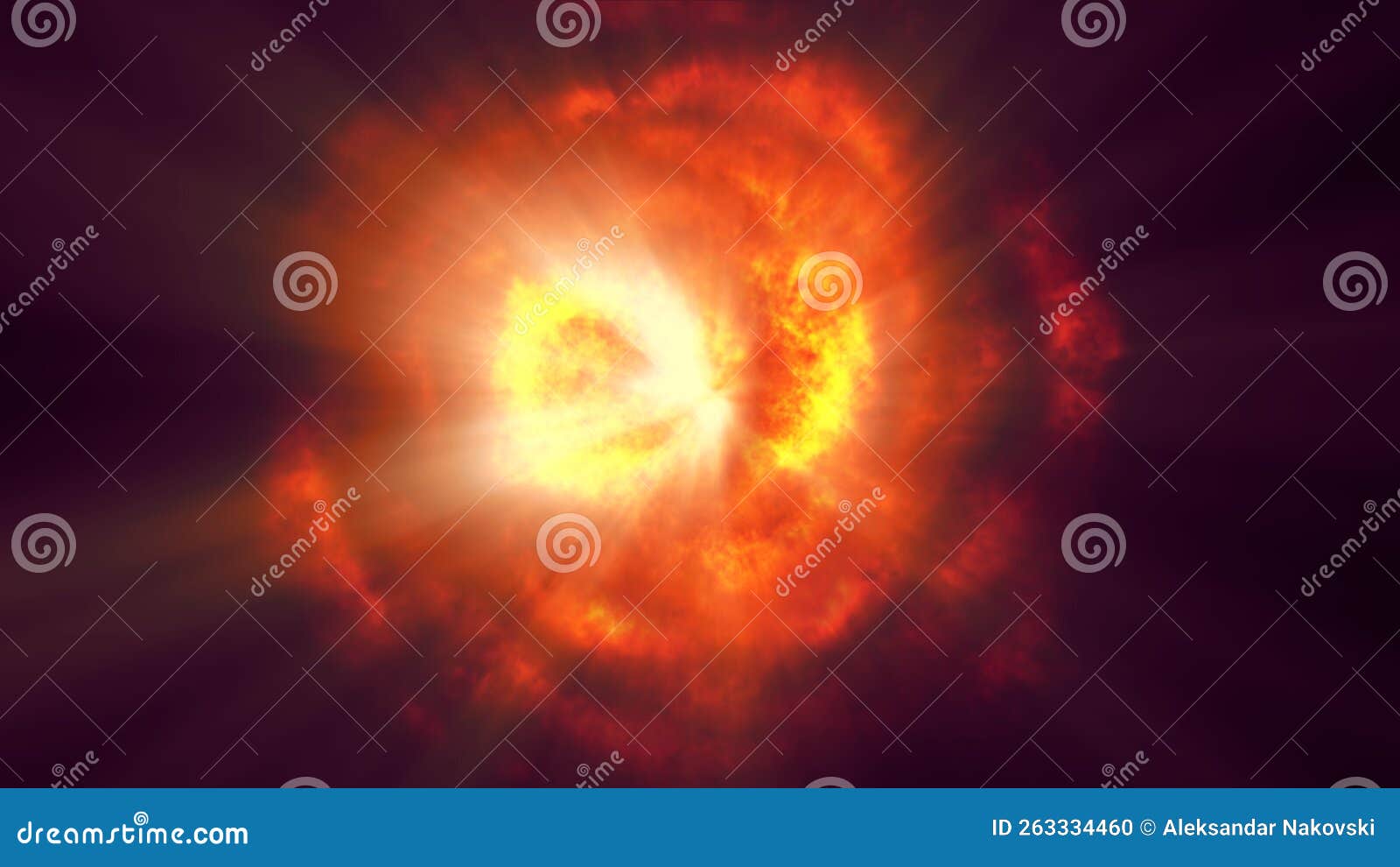 Fire Flame Explosion in Space Stock Illustration - Illustration of ...