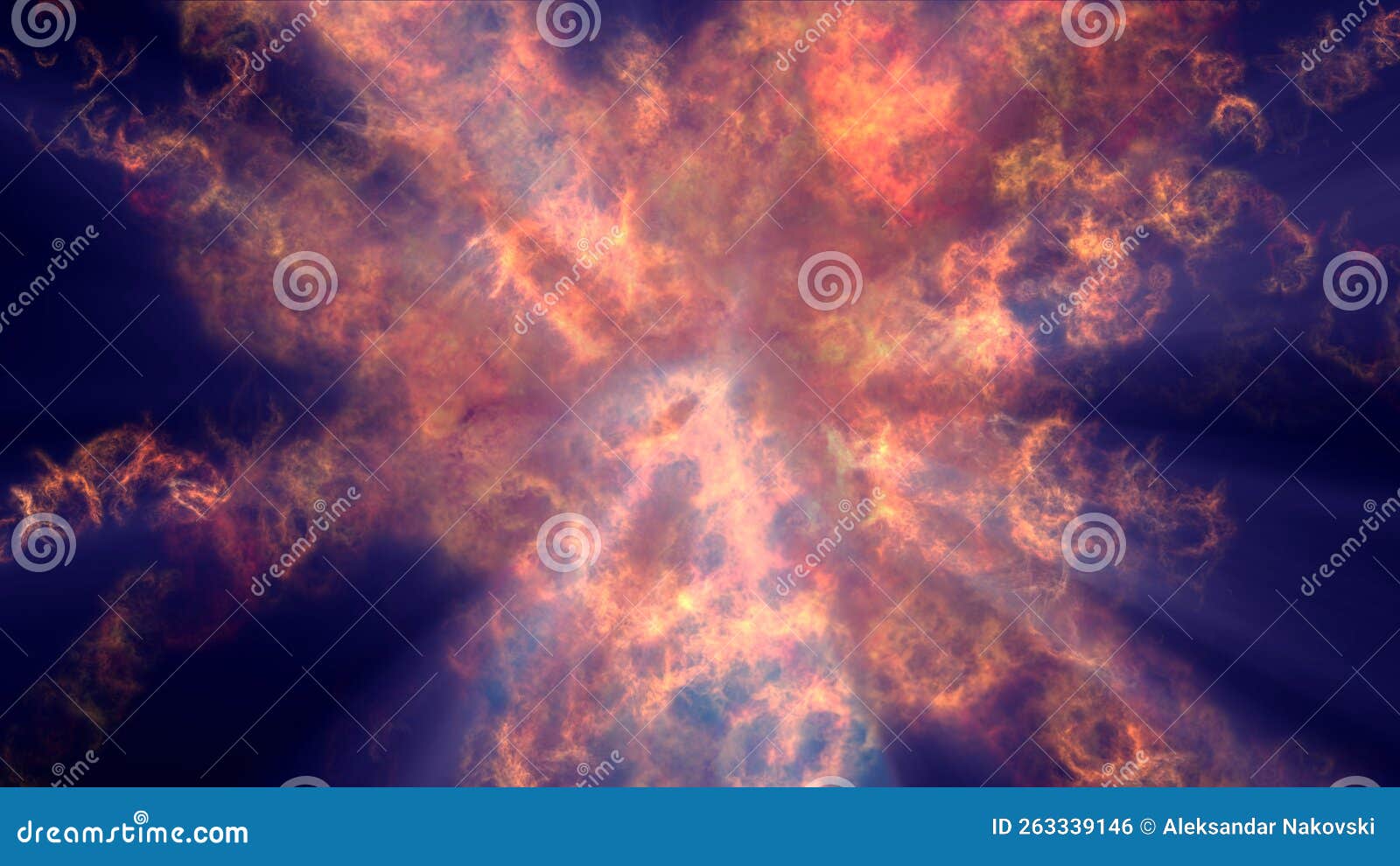 Fire Flame Explosion in Space Stock Illustration - Illustration of ...