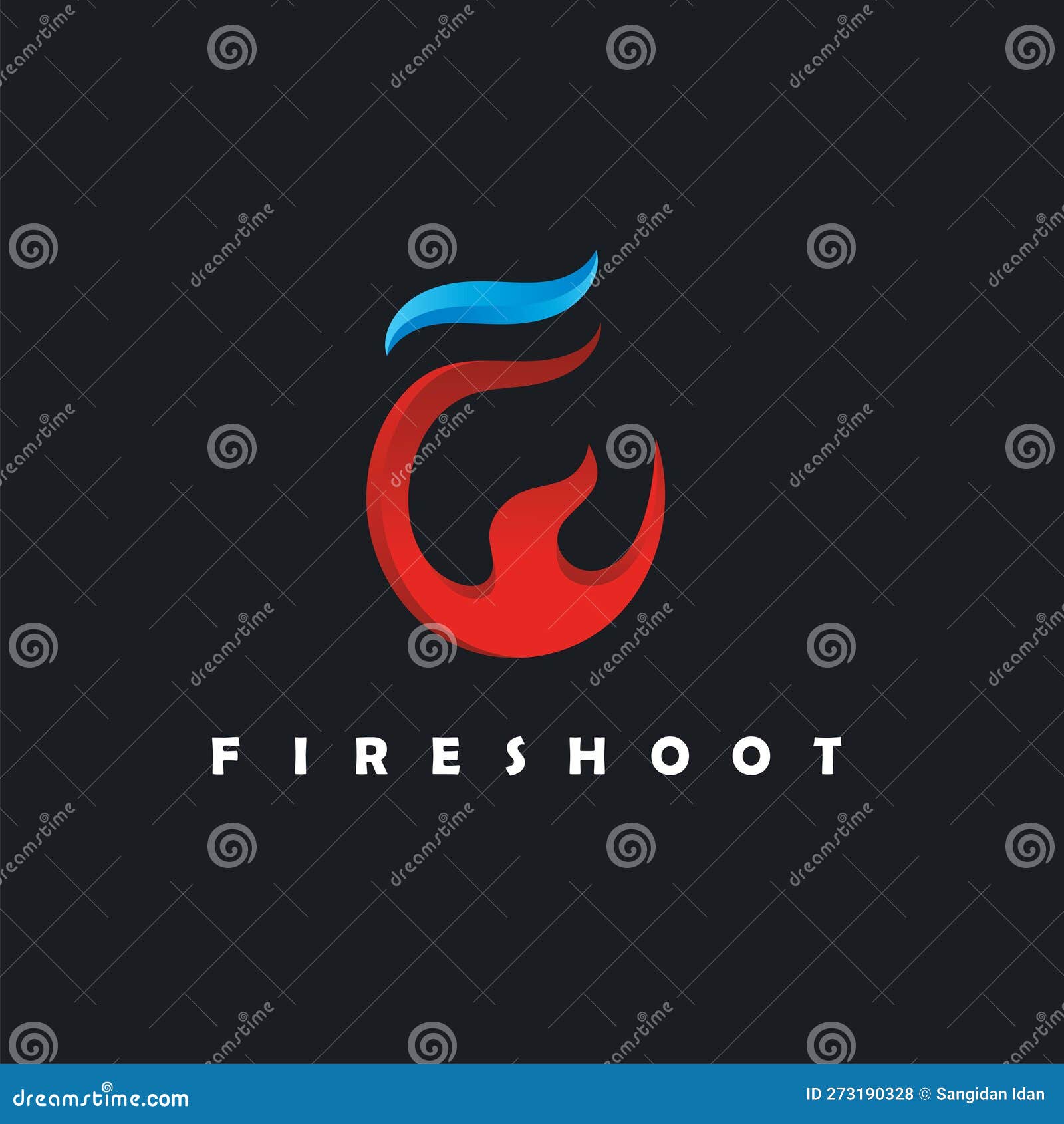 Fire Flame F Letter Concept Design Template Stock Vector - Illustration ...