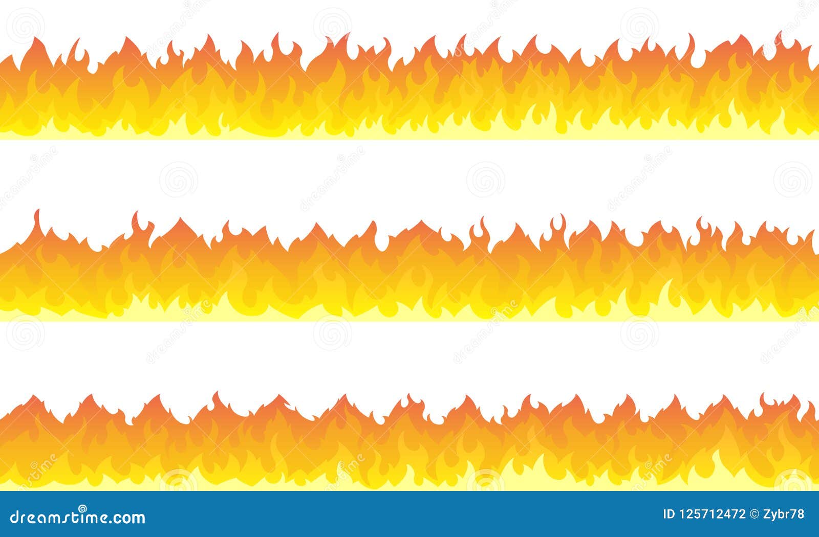 Fire flame frame borders stock vector. Illustration of decoration ...