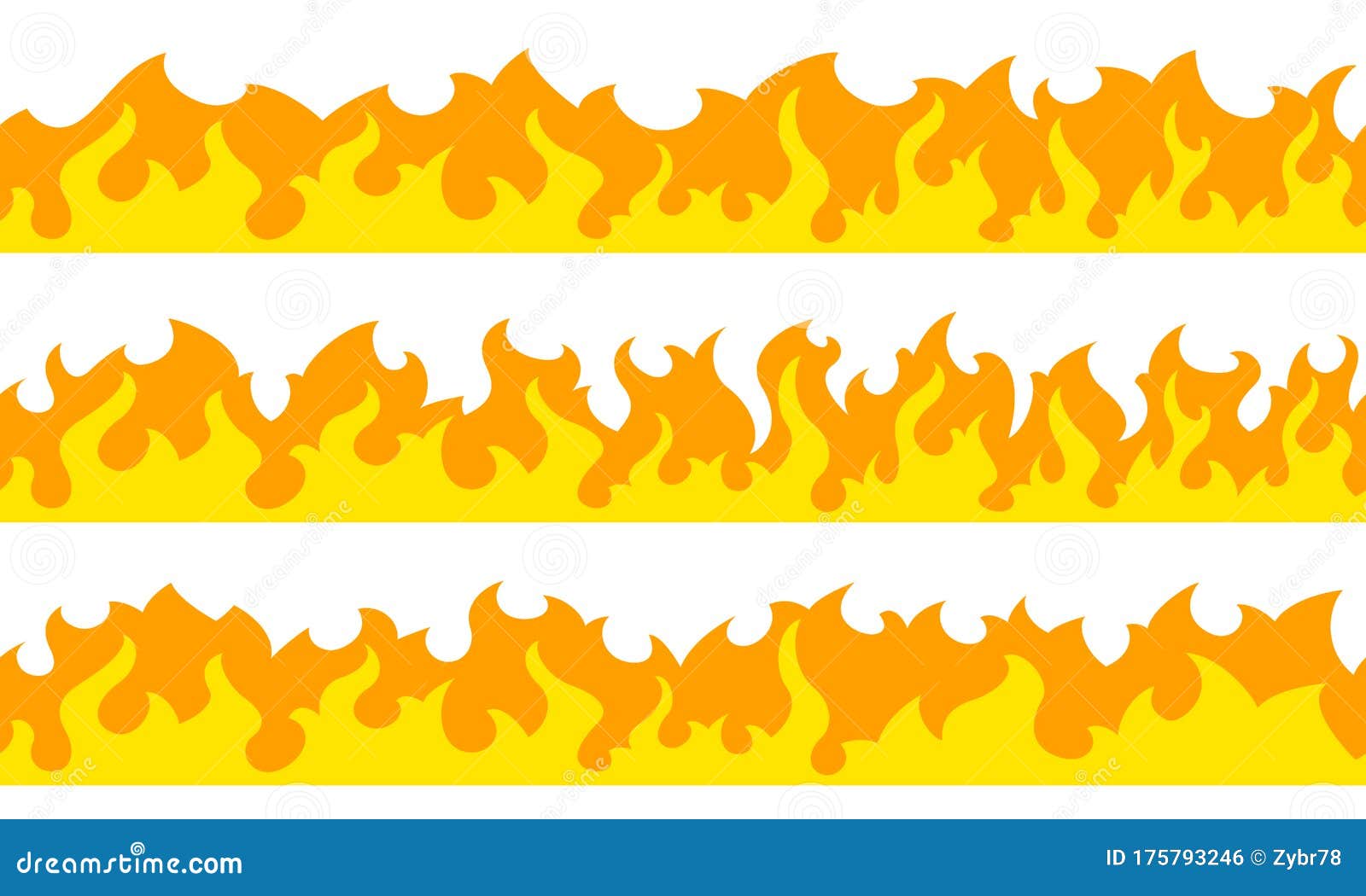 Fire flame frame borders stock vector. Illustration of line - 175793246
