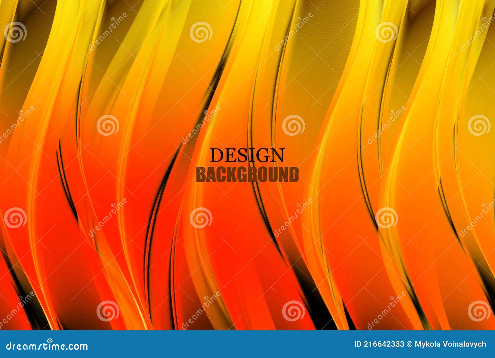 Abstract Wave Vertical, Fire Flame Glowing Background Stock ...