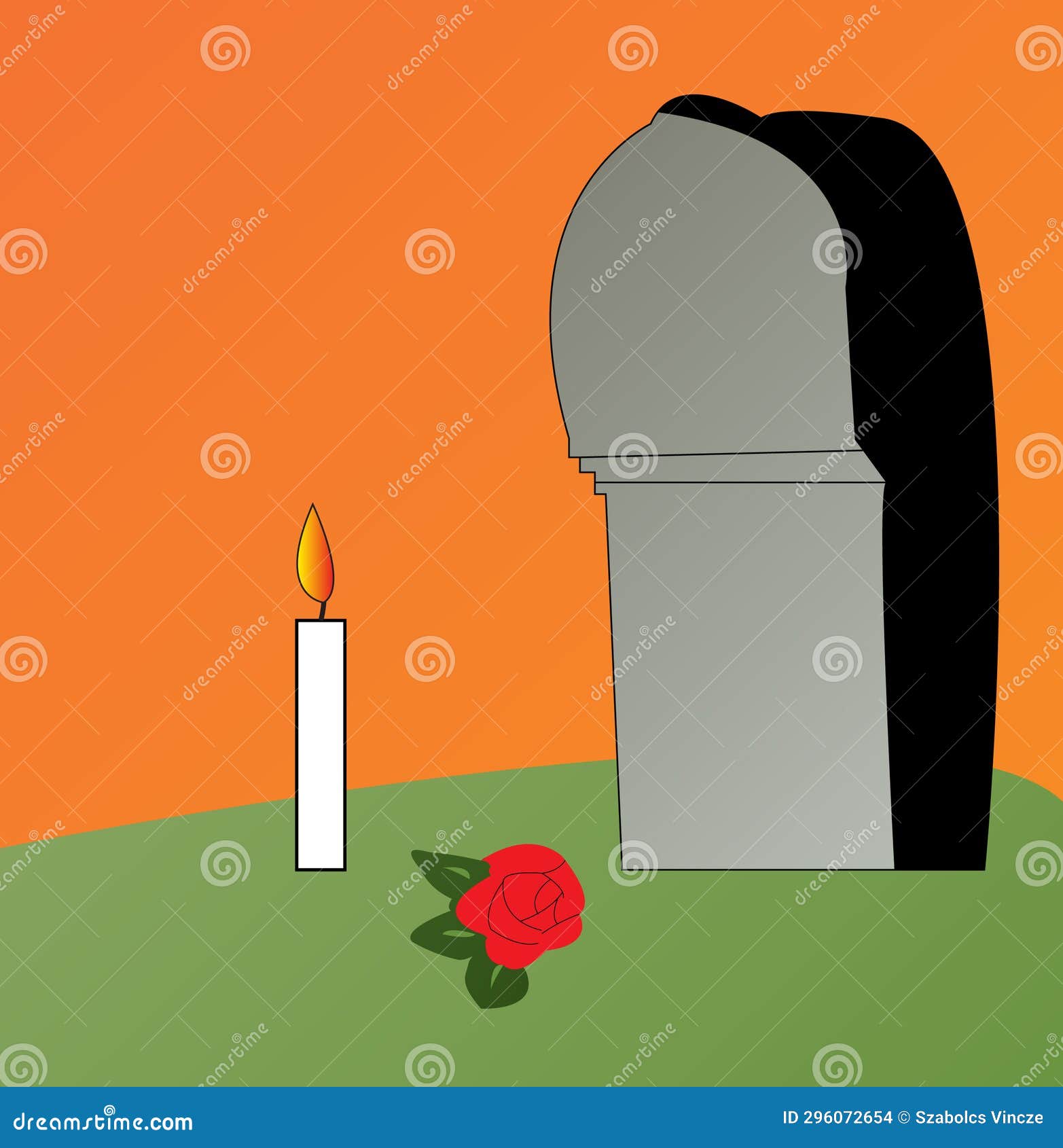 Fire, Flame graveyard stock vector. Illustration of roze - 296072654