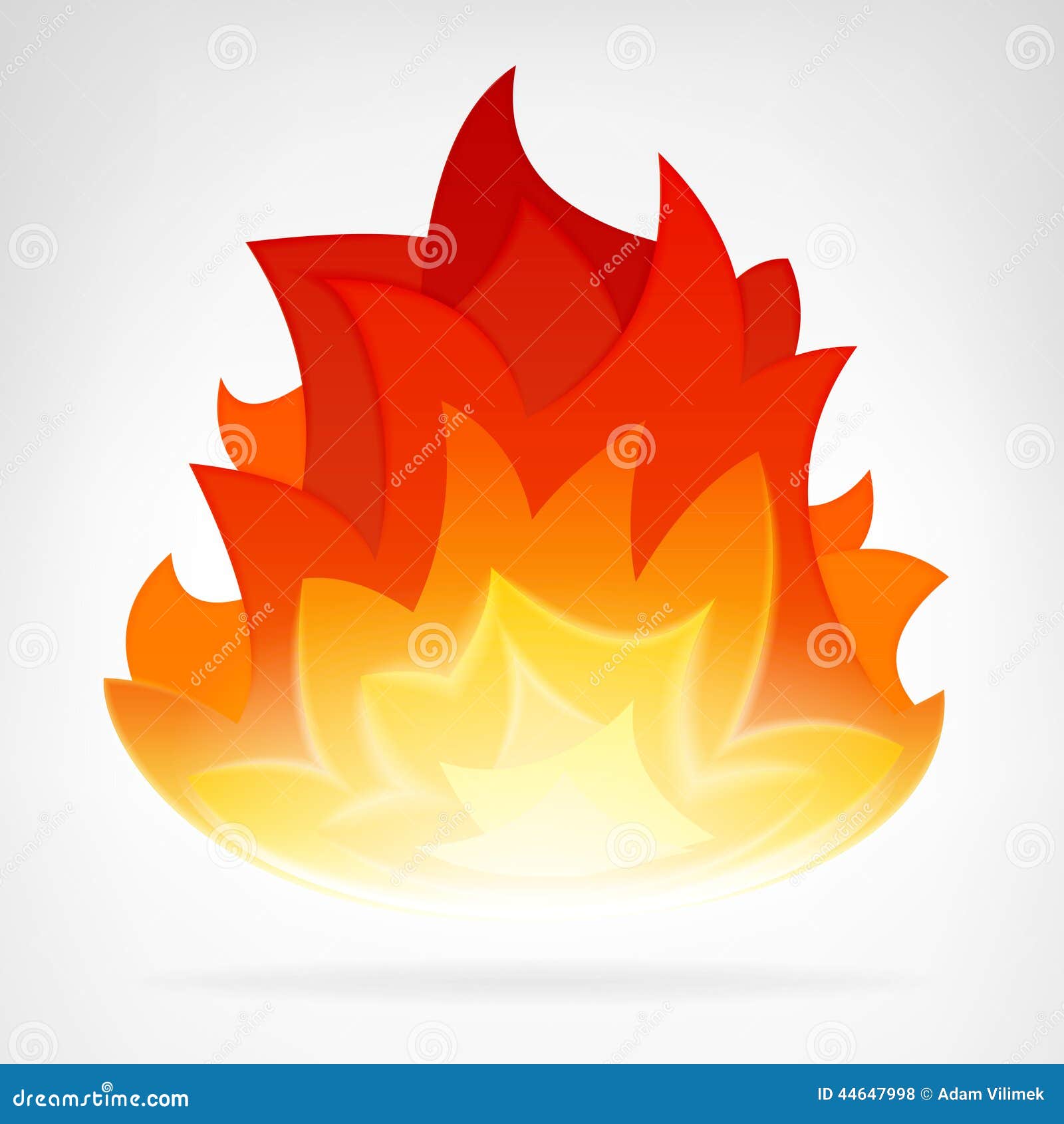 Fire Flame Heat Vector Element Stock Vector - Illustration of flame ...