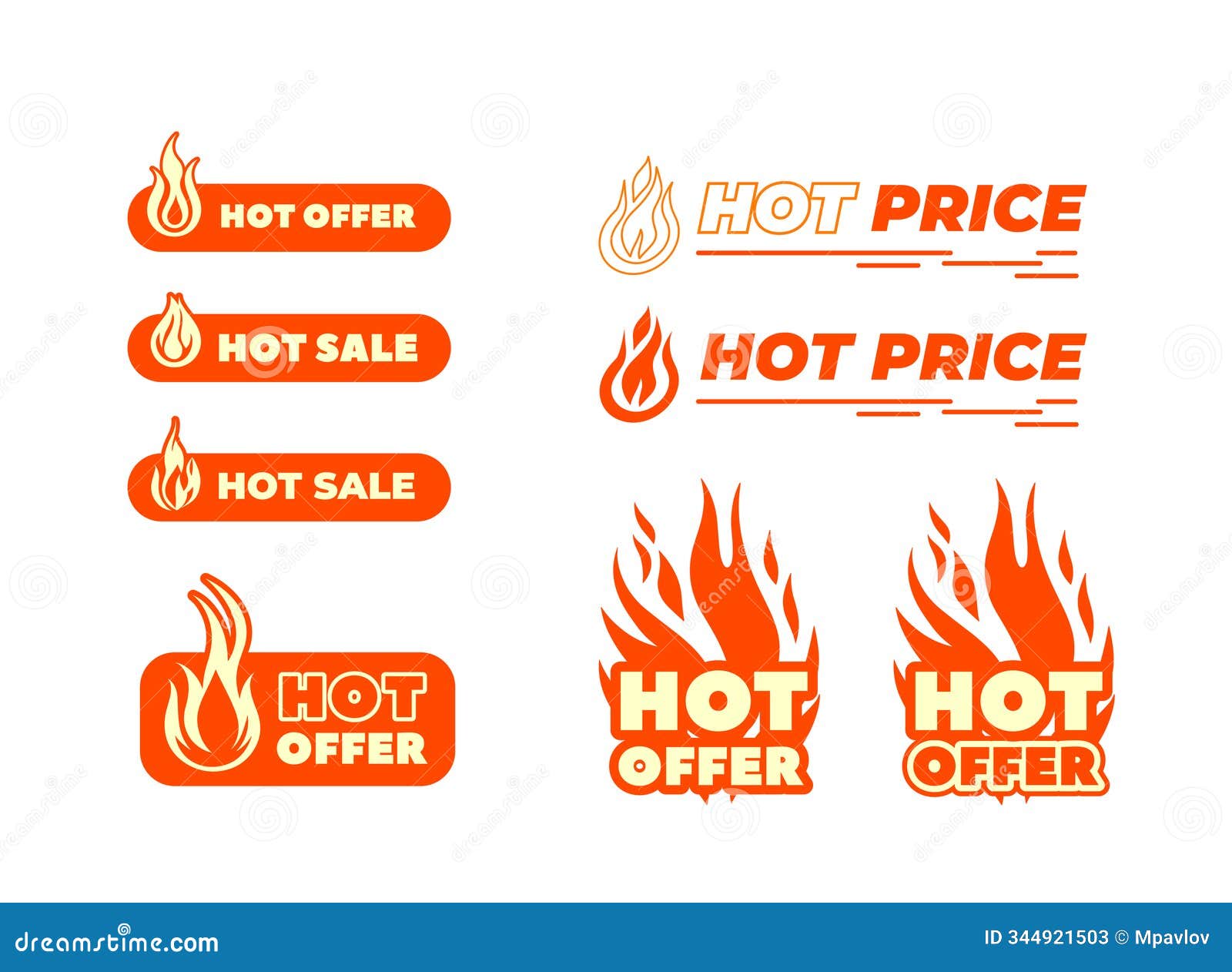 Fire Flame, Hot Sale Labek Icon Vector Stock Illustration ...