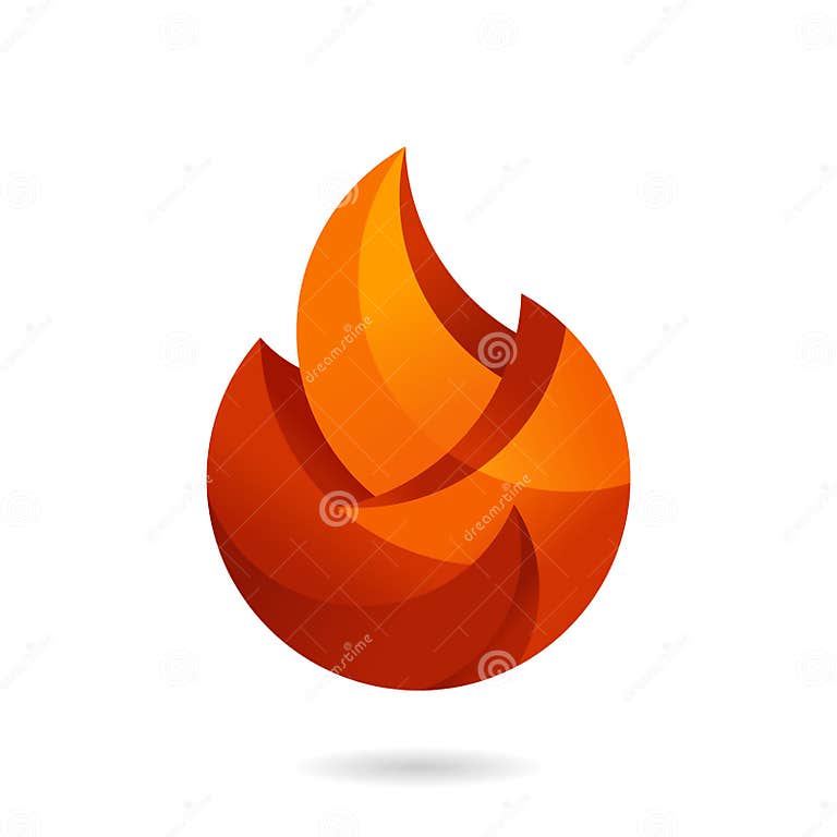 Fire Flame Icon App Logo Templates Stock Vector - Illustration of coal ...
