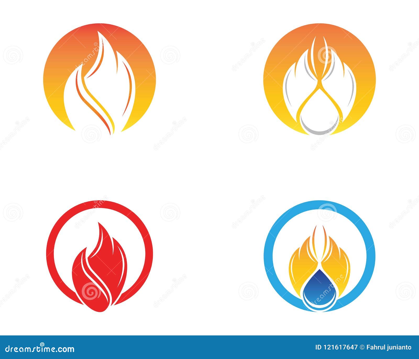 Fire Flame Icon Logo Vector Stock Vector - Illustration of isolated ...