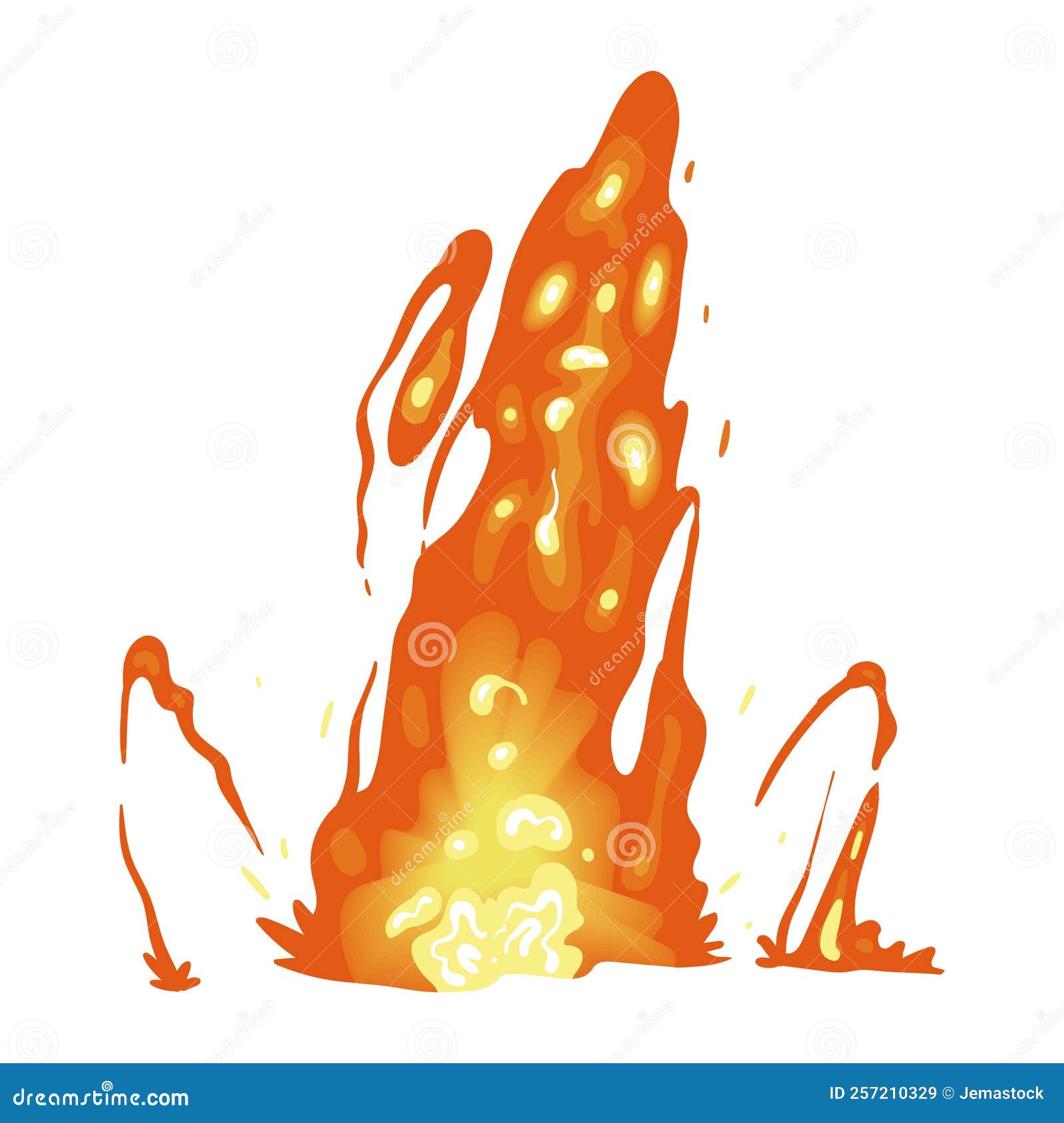Fire flame ignite stock vector. Illustration of hell - 257210329
