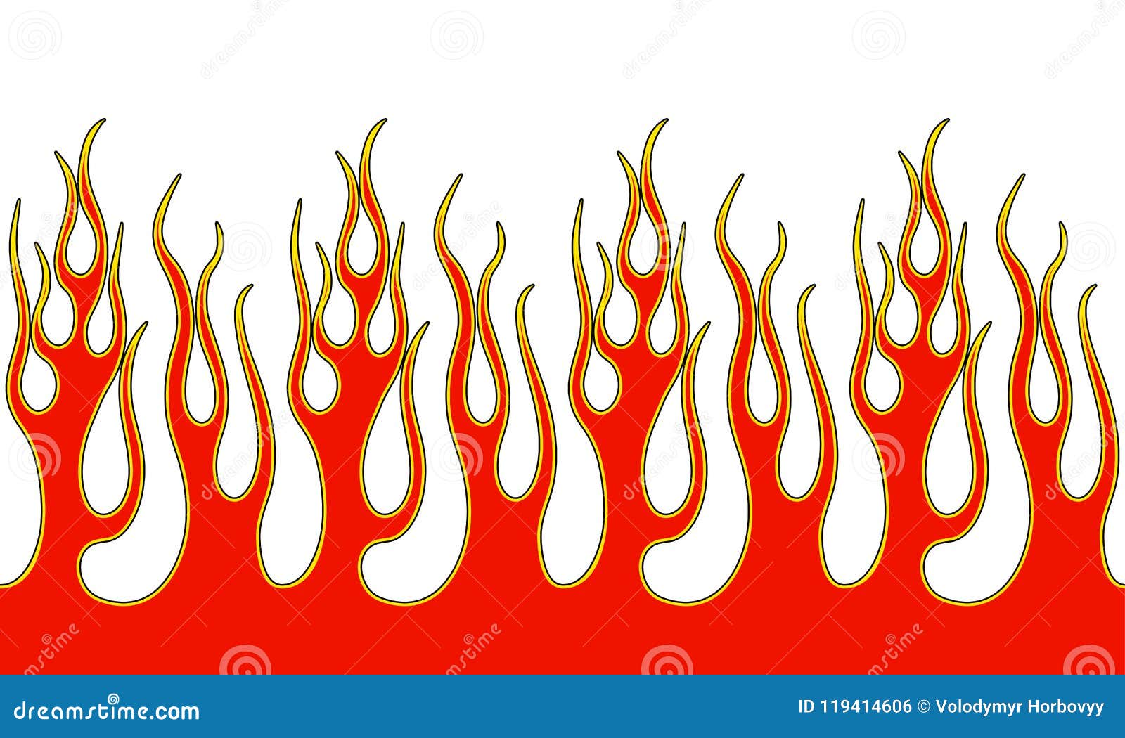 Horizontal Fire Icon. Linear Logo Of Flame. Symbol For Ignition Fluid ...