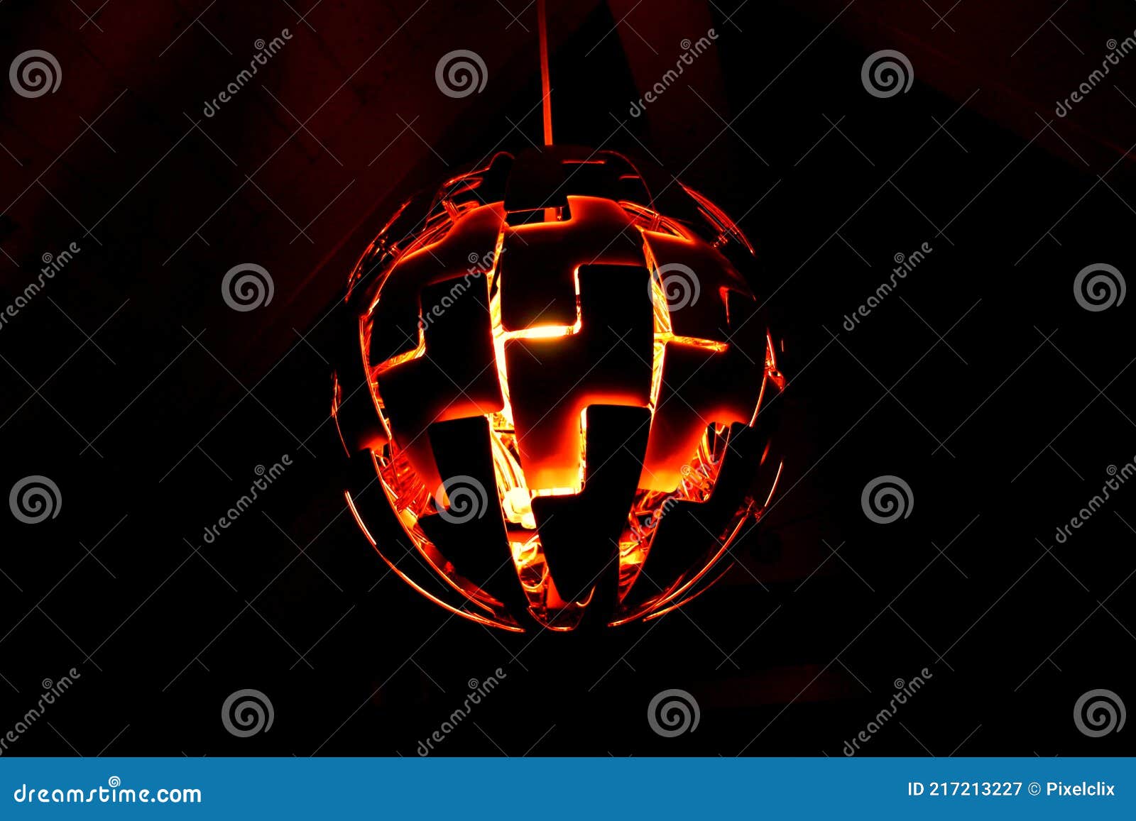 Fire Flame Inside Metal Ball. Stock Image - Image of fire, flame: 217213227