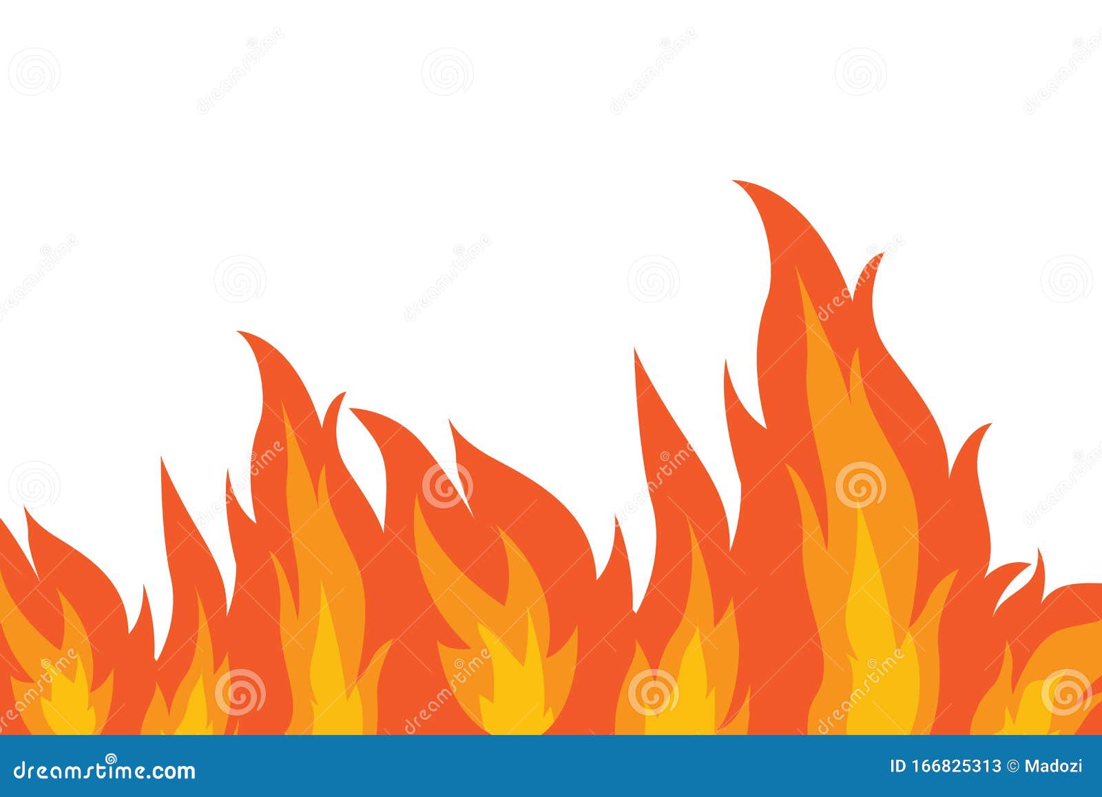 Fire Flame Isolated Illustration Stock Vector - Illustration of white ...