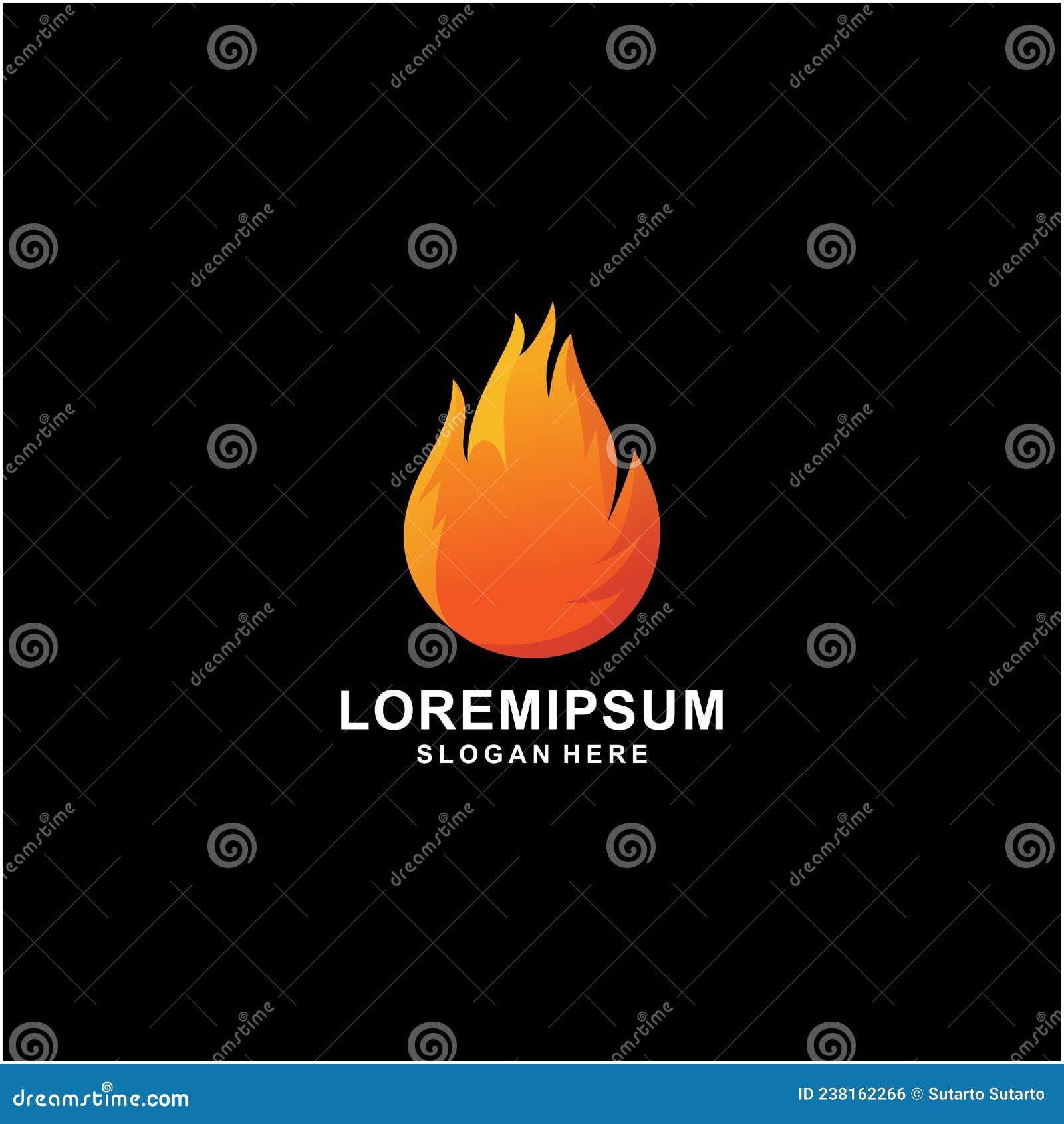 Fire Flame Blazing Logo Design Stock Vector - Illustration of blazing ...