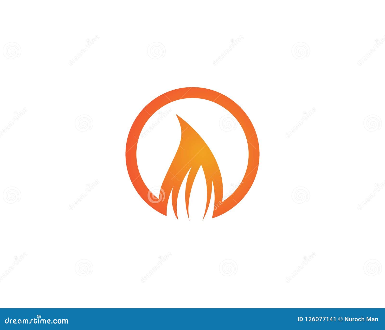 Fire Flame Logo Design Template Vector Stock Vector - Illustration of ...