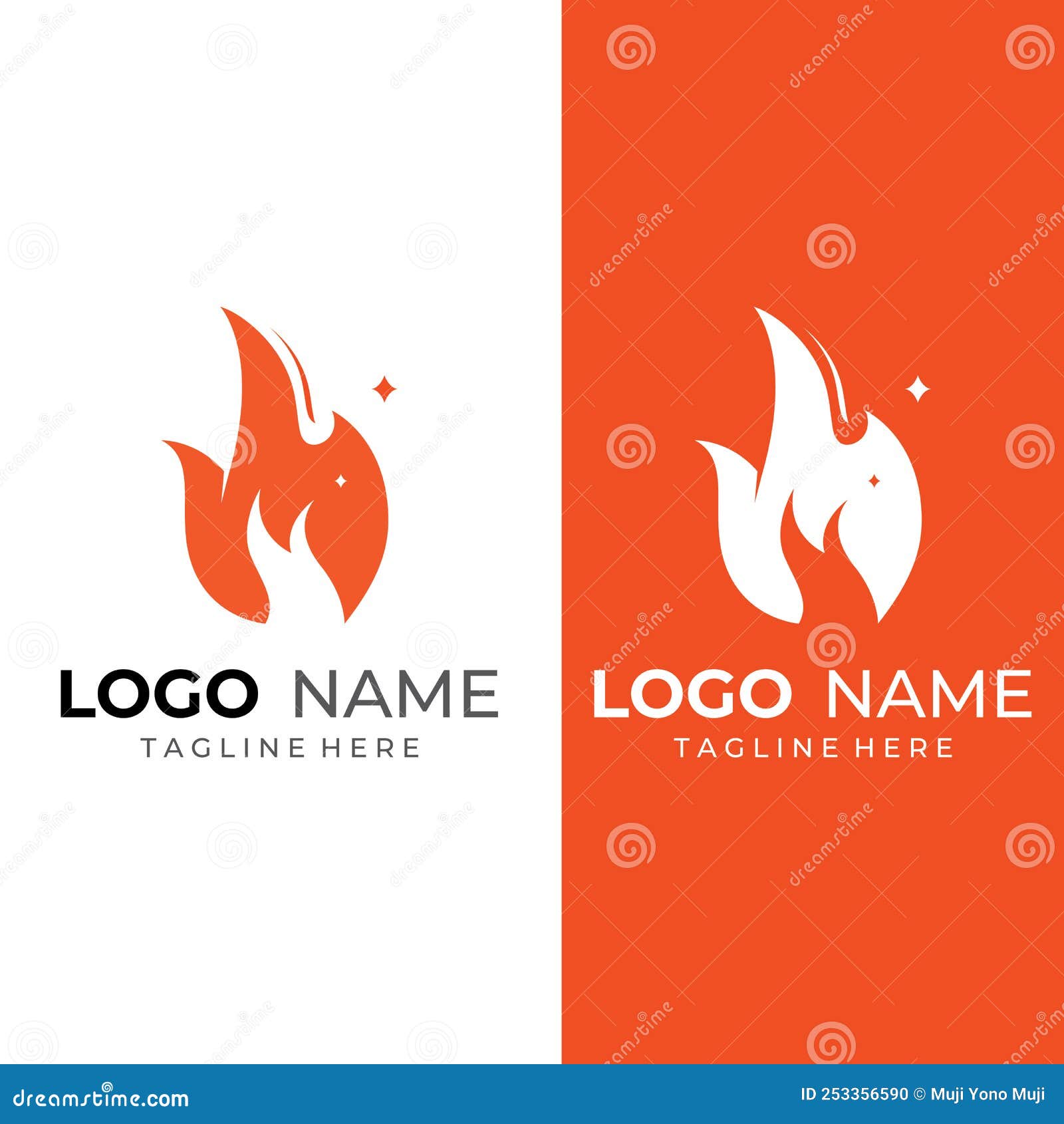 Fire or Flame Logo, Fireball Logo, and Embers. Using a Vector ...