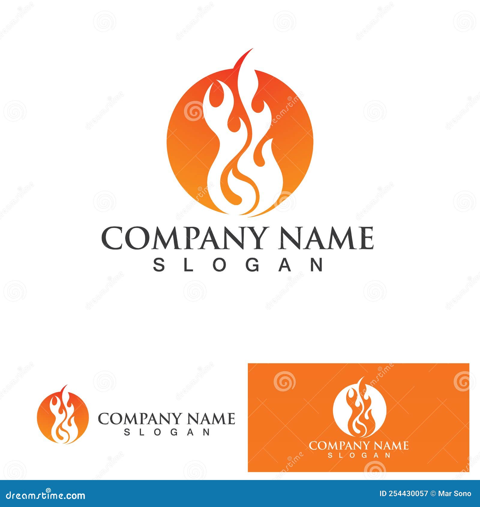 Fire Flame Logo Icon Vector Design Template Stock Vector - Illustration ...