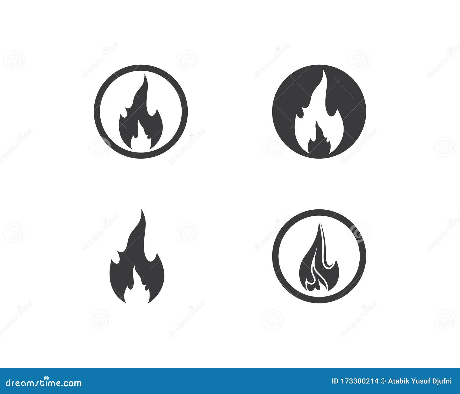 Fire symbol illustration stock vector. Illustration of isolated - 173300214