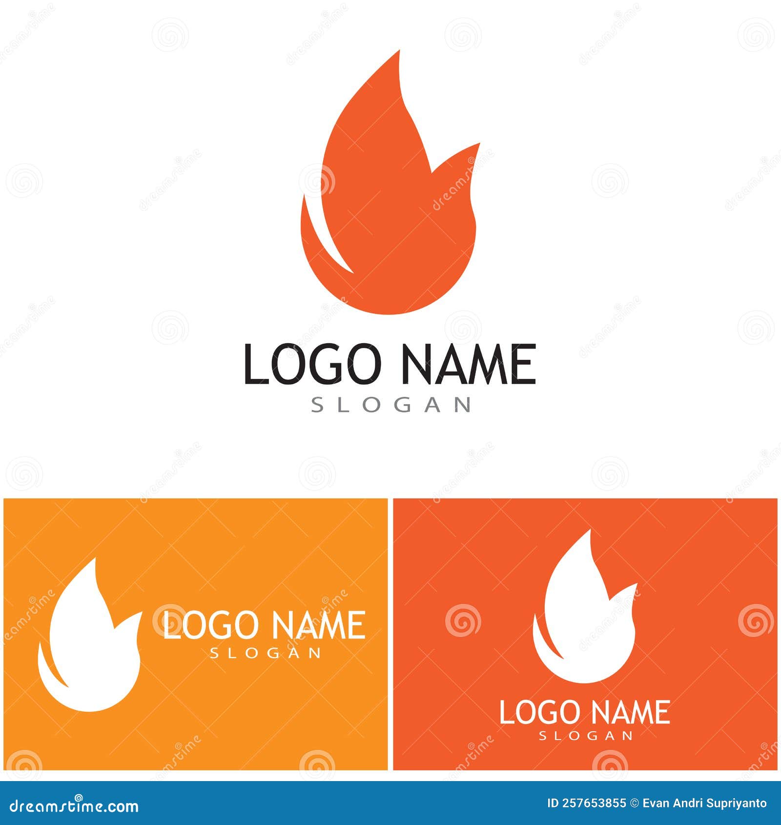Fire Flame Logo Vector Concept Design Stock Vector - Illustration of ...