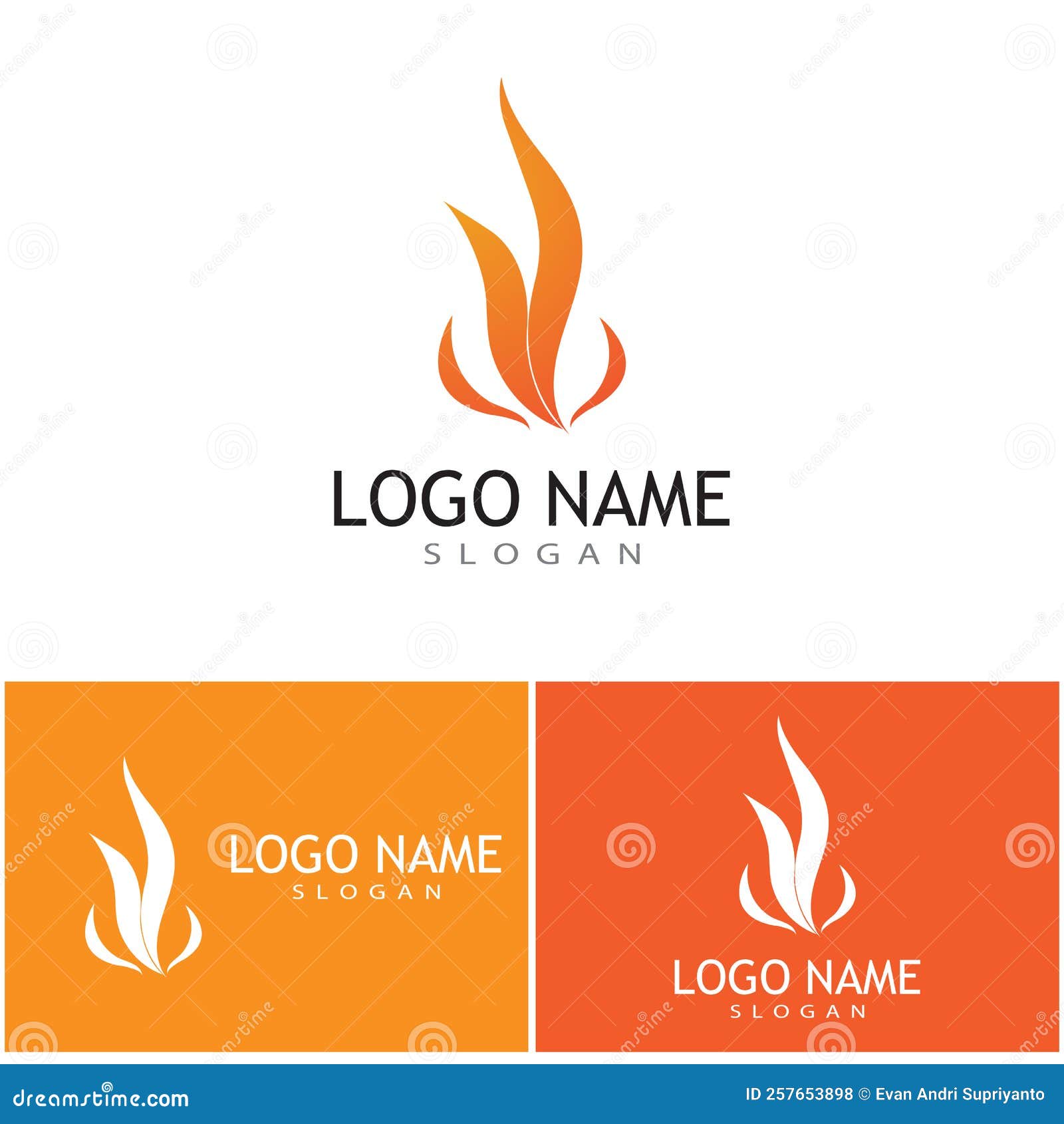 Fire Flame Logo Vector Concept Design Stock Vector - Illustration of ...